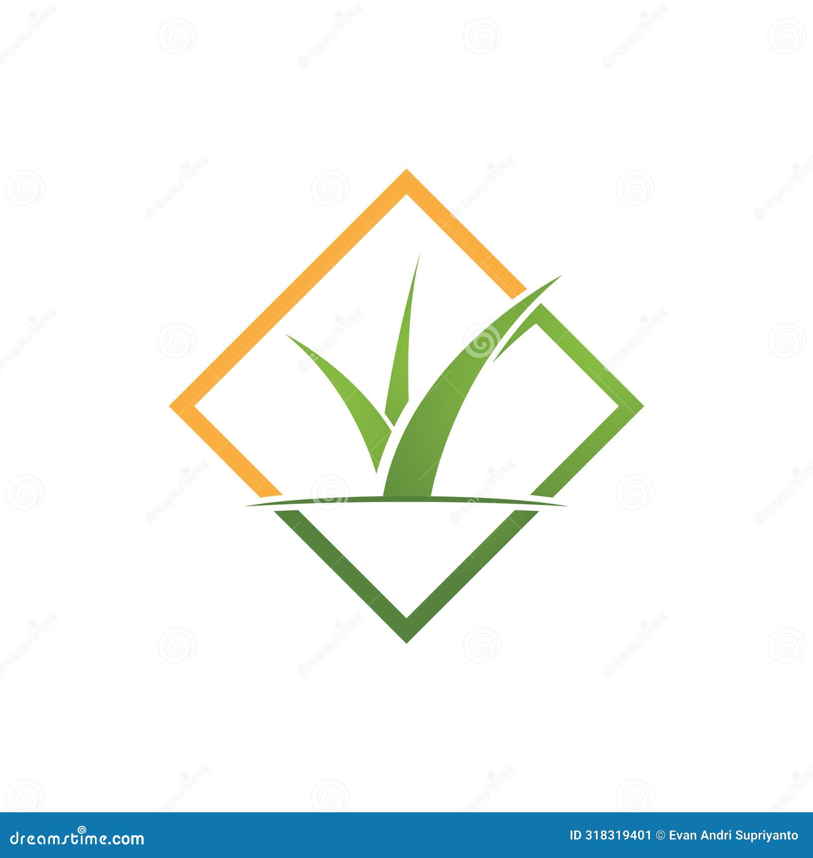 Grass Logo Vector Template Element and Symbol Stock Vector ...