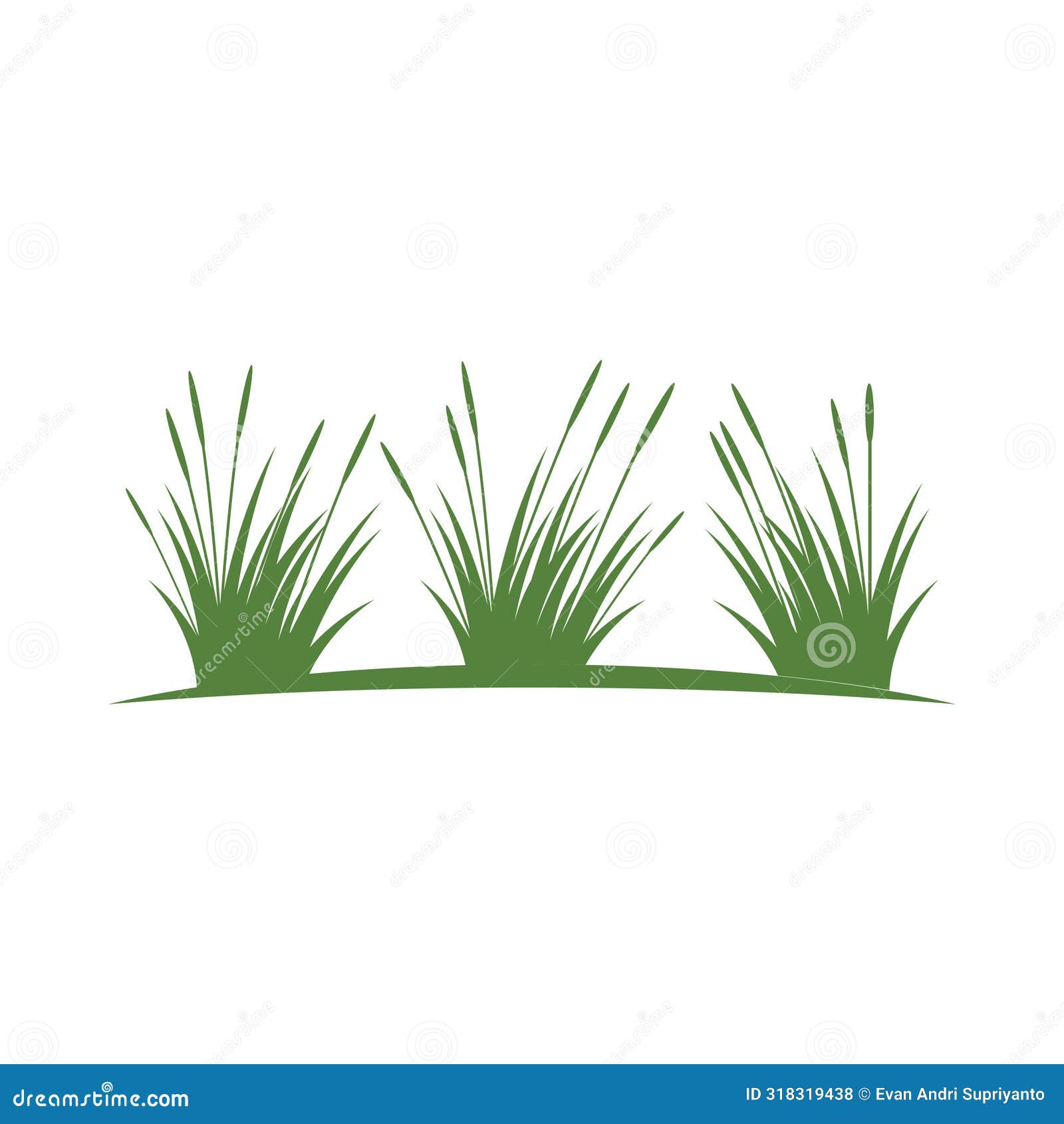 Grass Logo Vector Template Element and Symbol Stock Vector ...