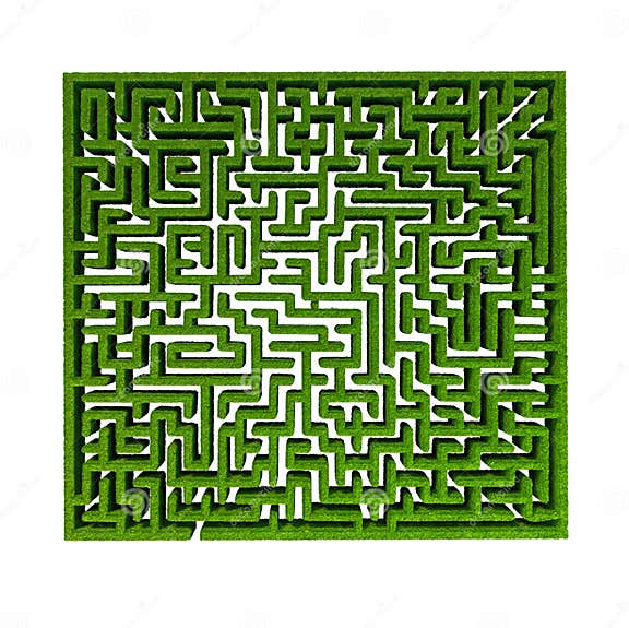 Grass maze stock illustration. Illustration of fence - 27237988