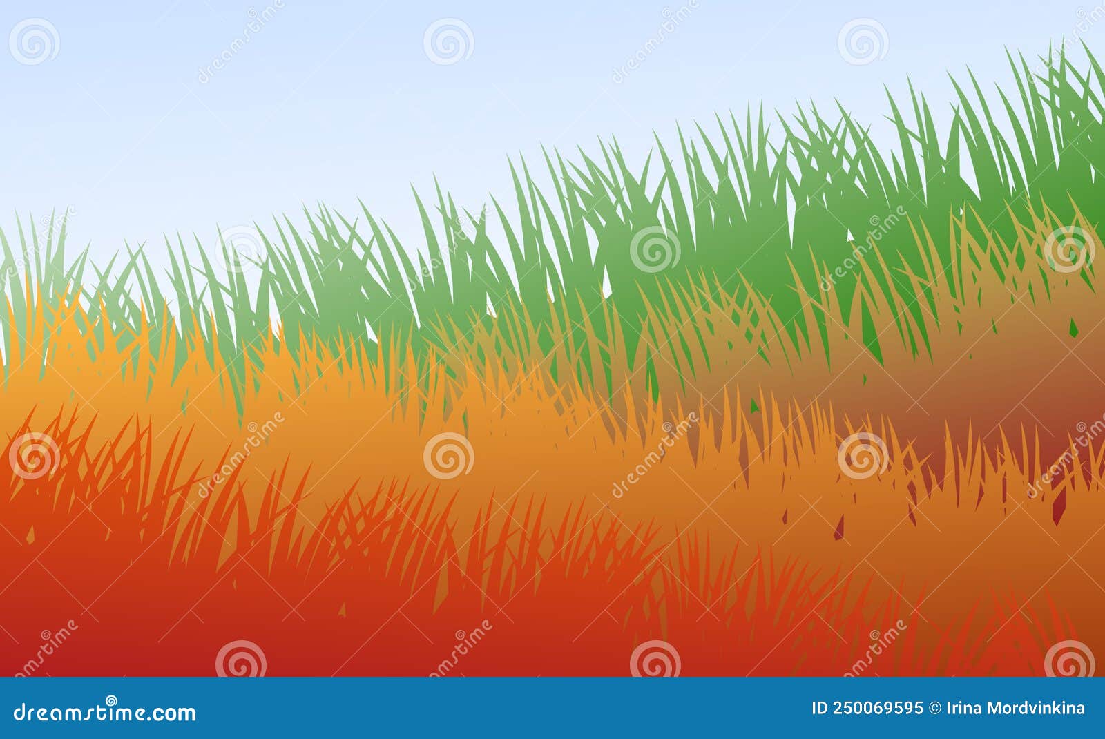 Grass. Nature Rural Landscape. Pasture Overgrown. Overgrown Dense Lawn ...