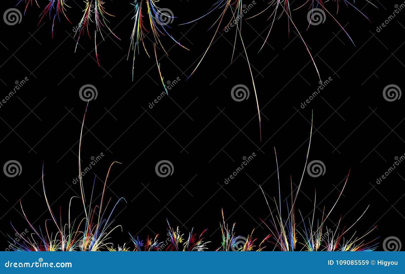 Grass Neon Abstract stock illustration. Illustration of black - 109085559