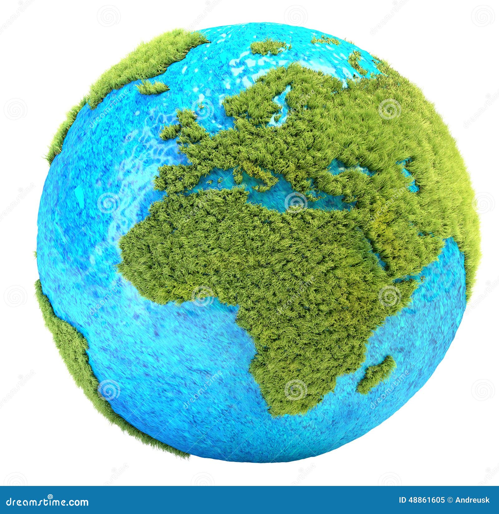 Grass planet stock image. Illustration of planet, isolated - 48861605