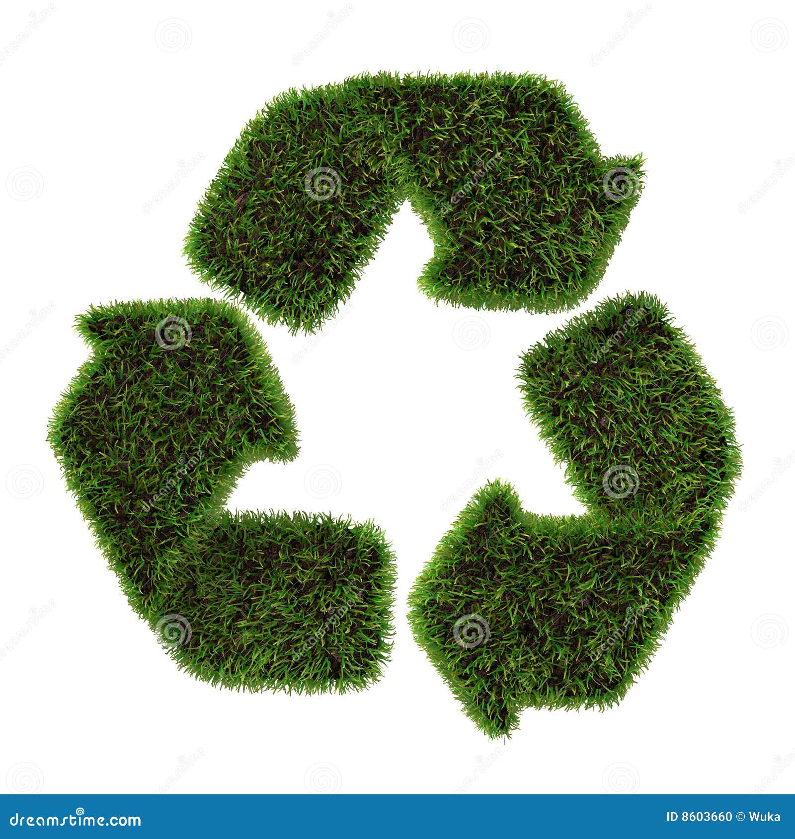 Grass Recycling Symbol stock illustration. Illustration of ...