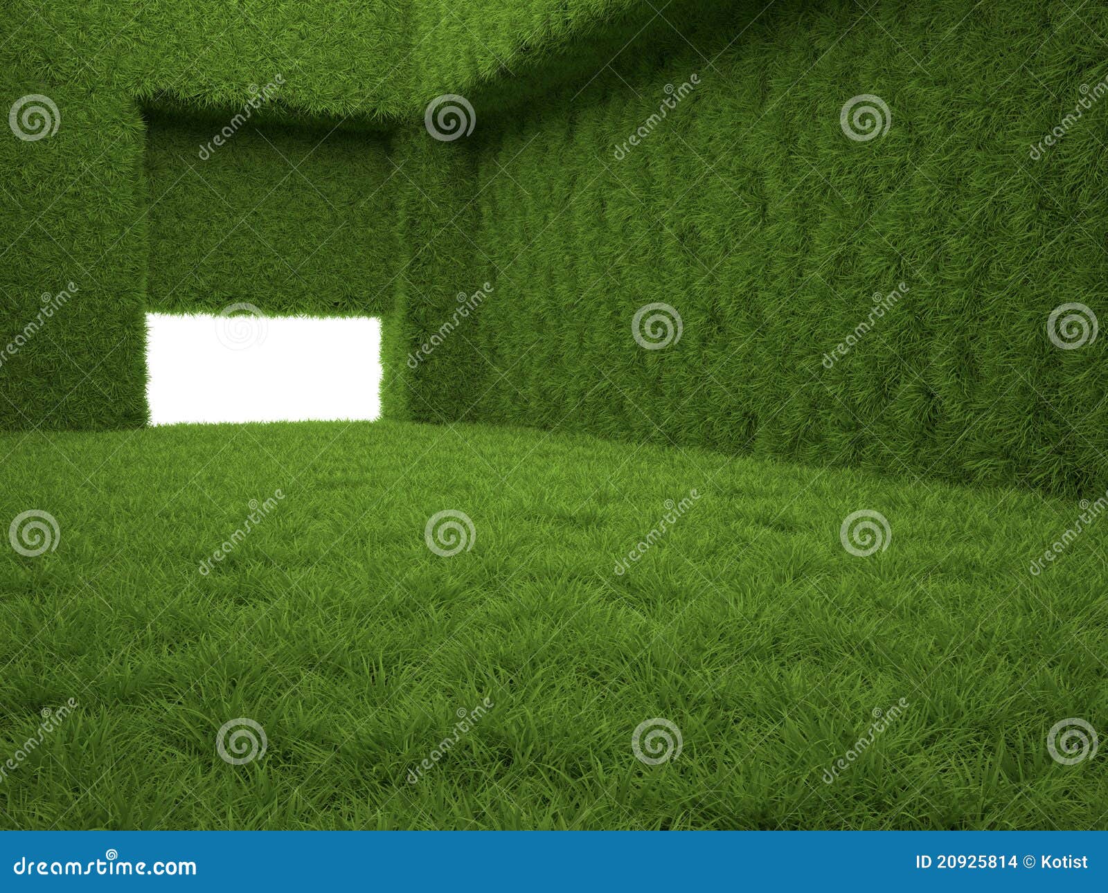 Grass room stock illustration. Illustration of inside - 20925814