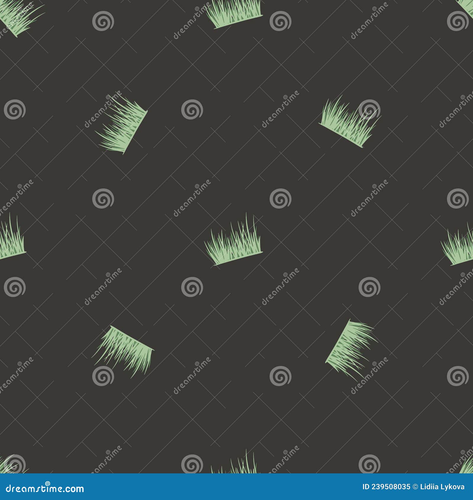 Grass Seamless Pattern. Background of Lawn Stock Vector - Illustration ...