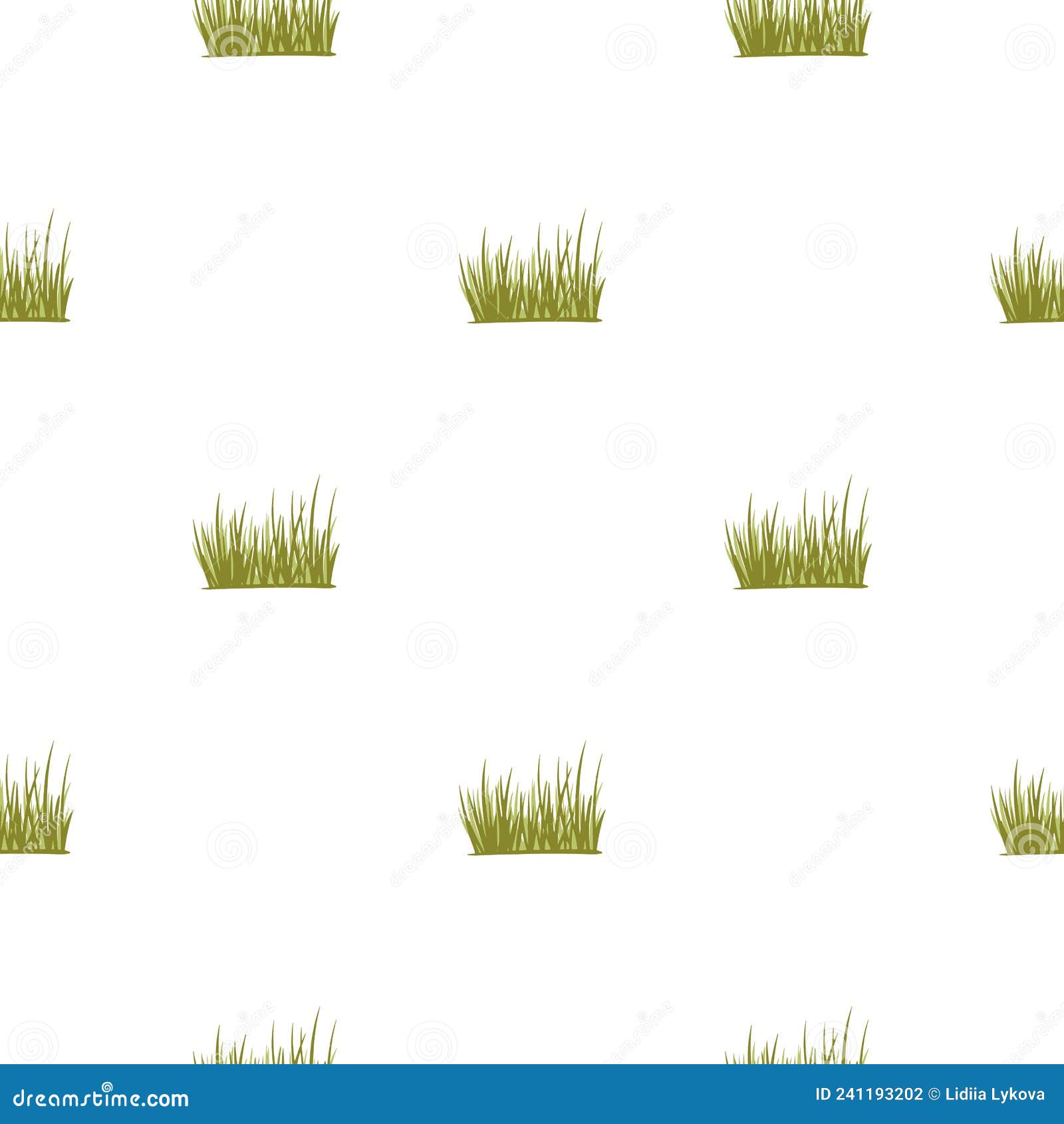 Grass Seamless Pattern. Background of Lawn Stock Vector - Illustration ...