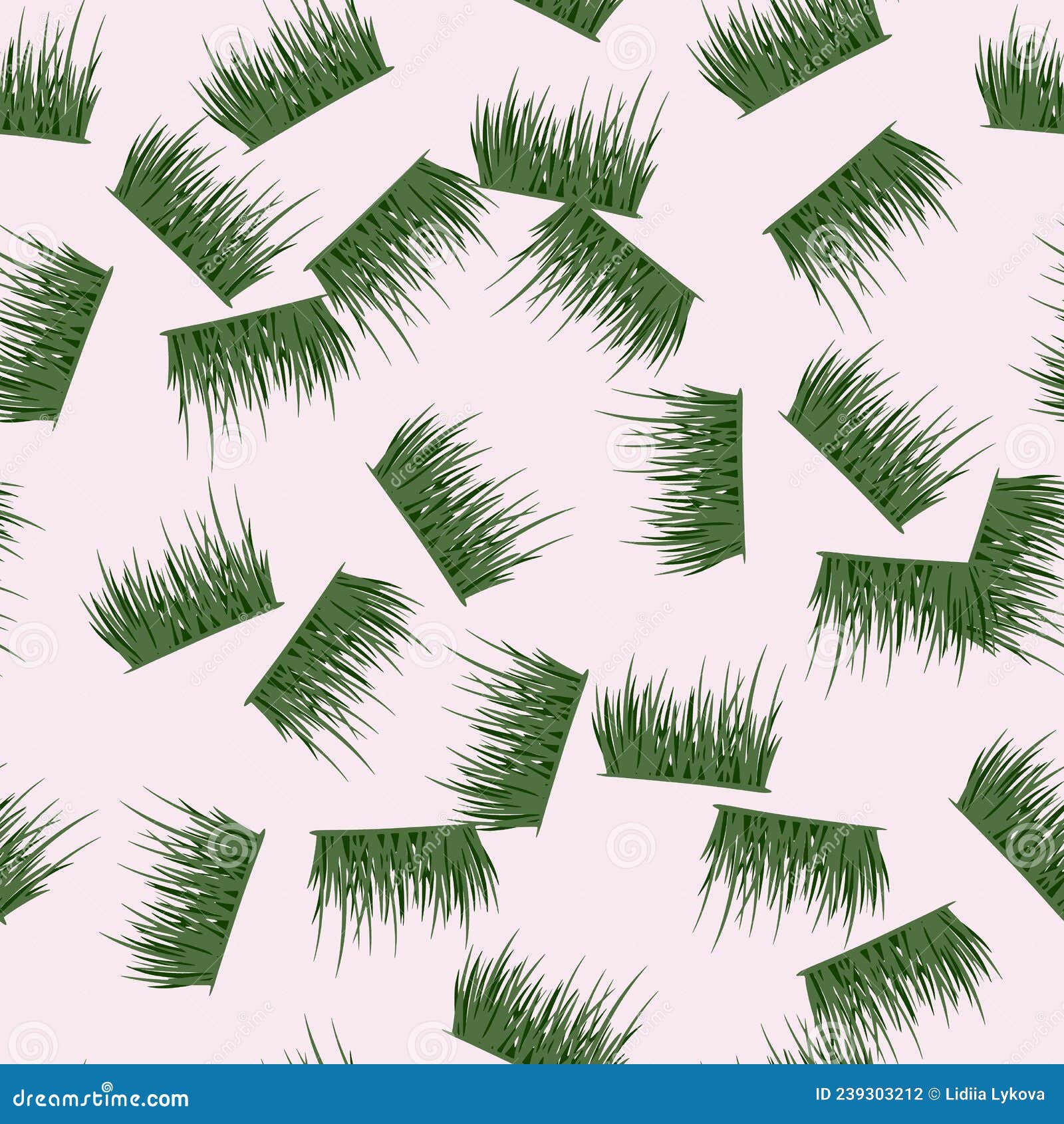 Grass Seamless Pattern. Background of Lawn Stock Vector - Illustration ...
