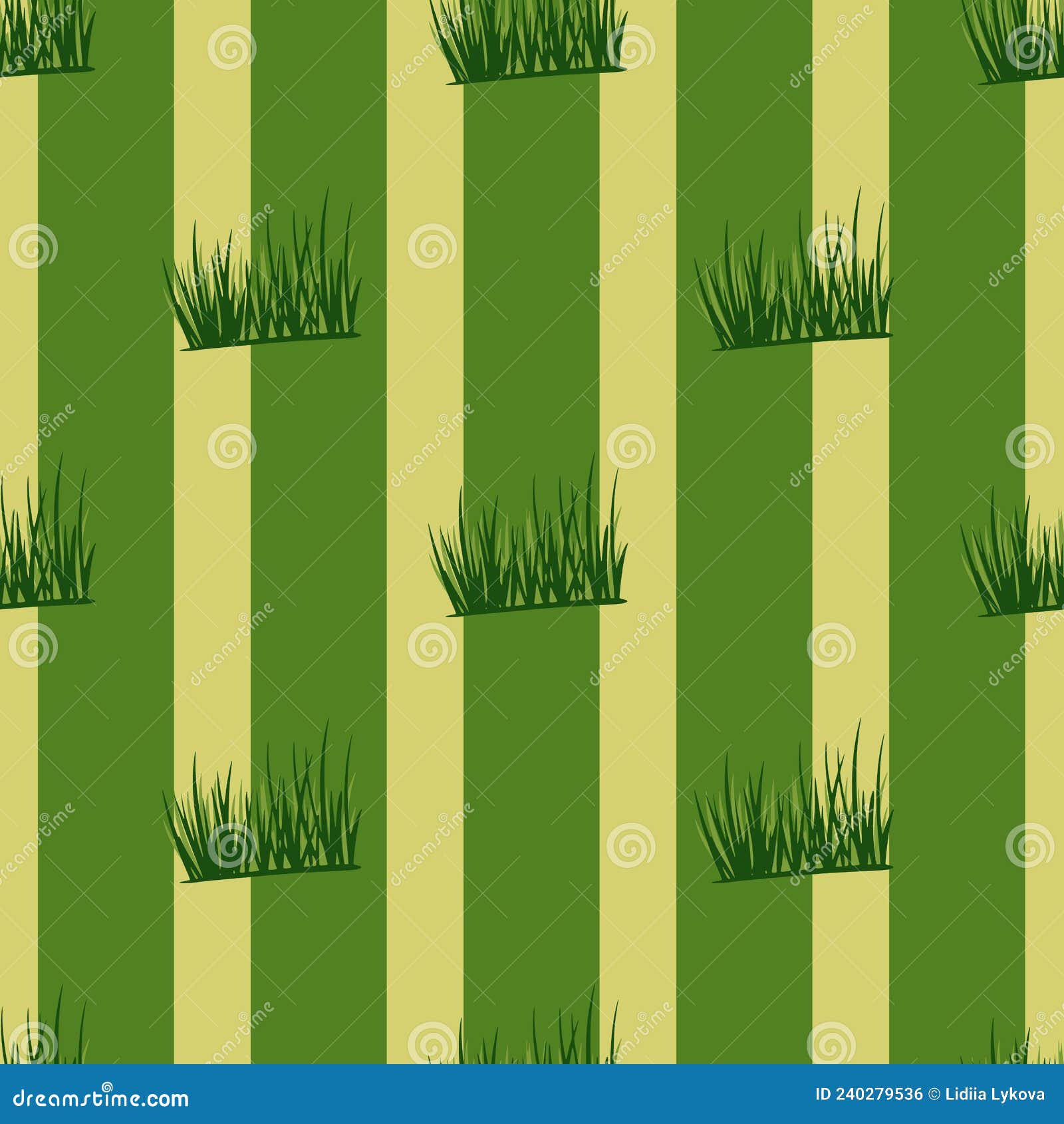 Grass Seamless Pattern. Background of Lawn Stock Vector - Illustration ...