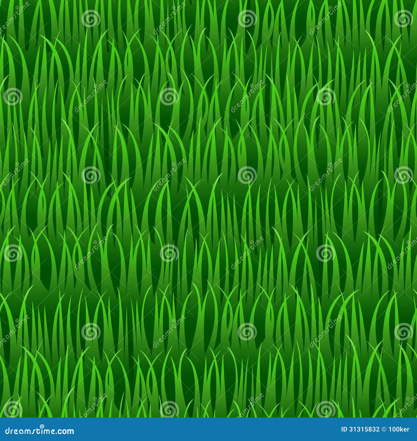 Grass Seamless Vector Background Stock Vector - Illustration of endless ...