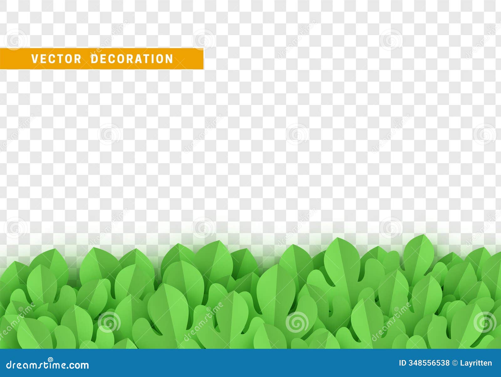 Grass, Shape Plant Leaves Border Isolated With Transparent Background ...