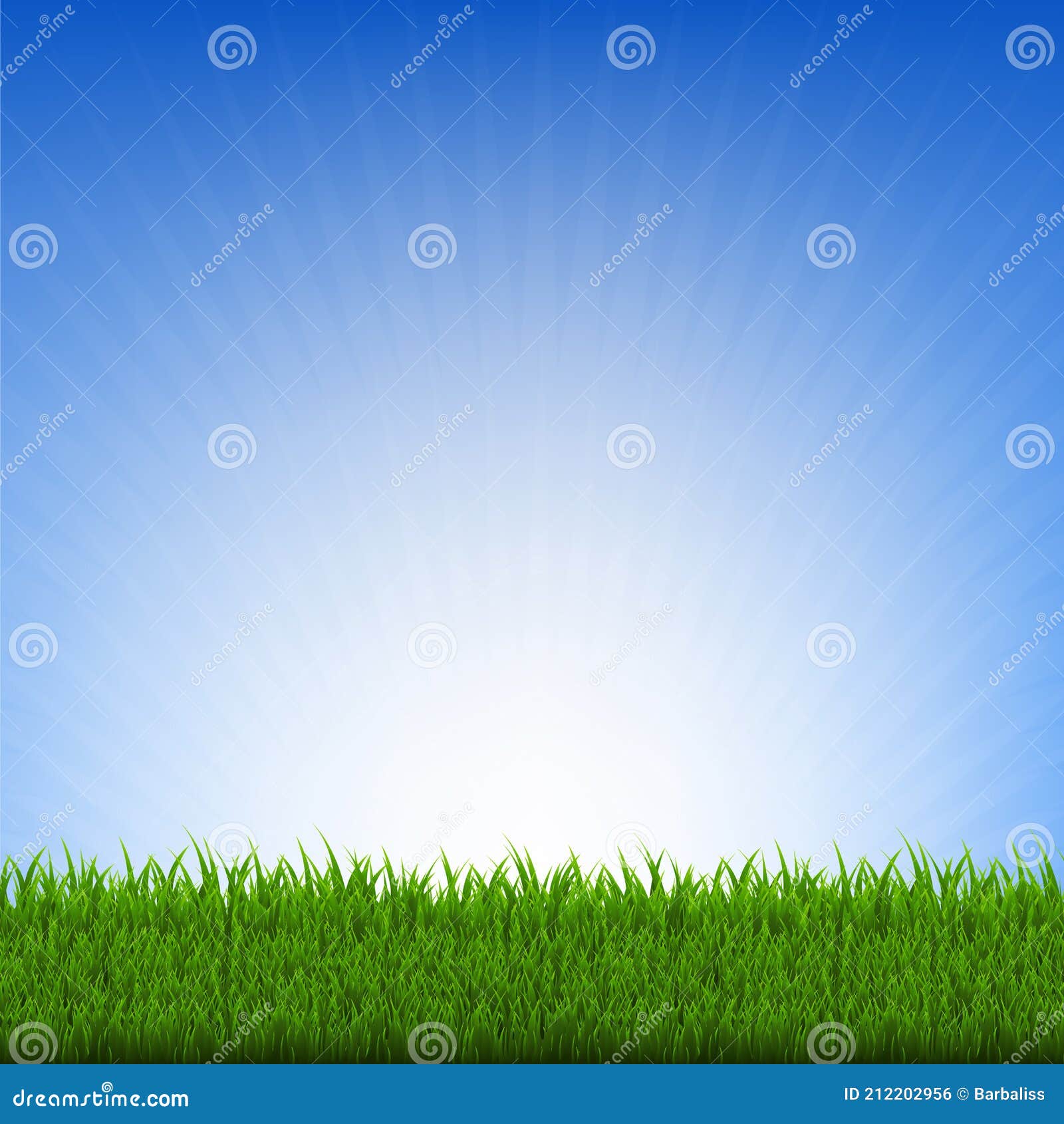 Grass and Sky stock vector. Illustration of background - 212202956