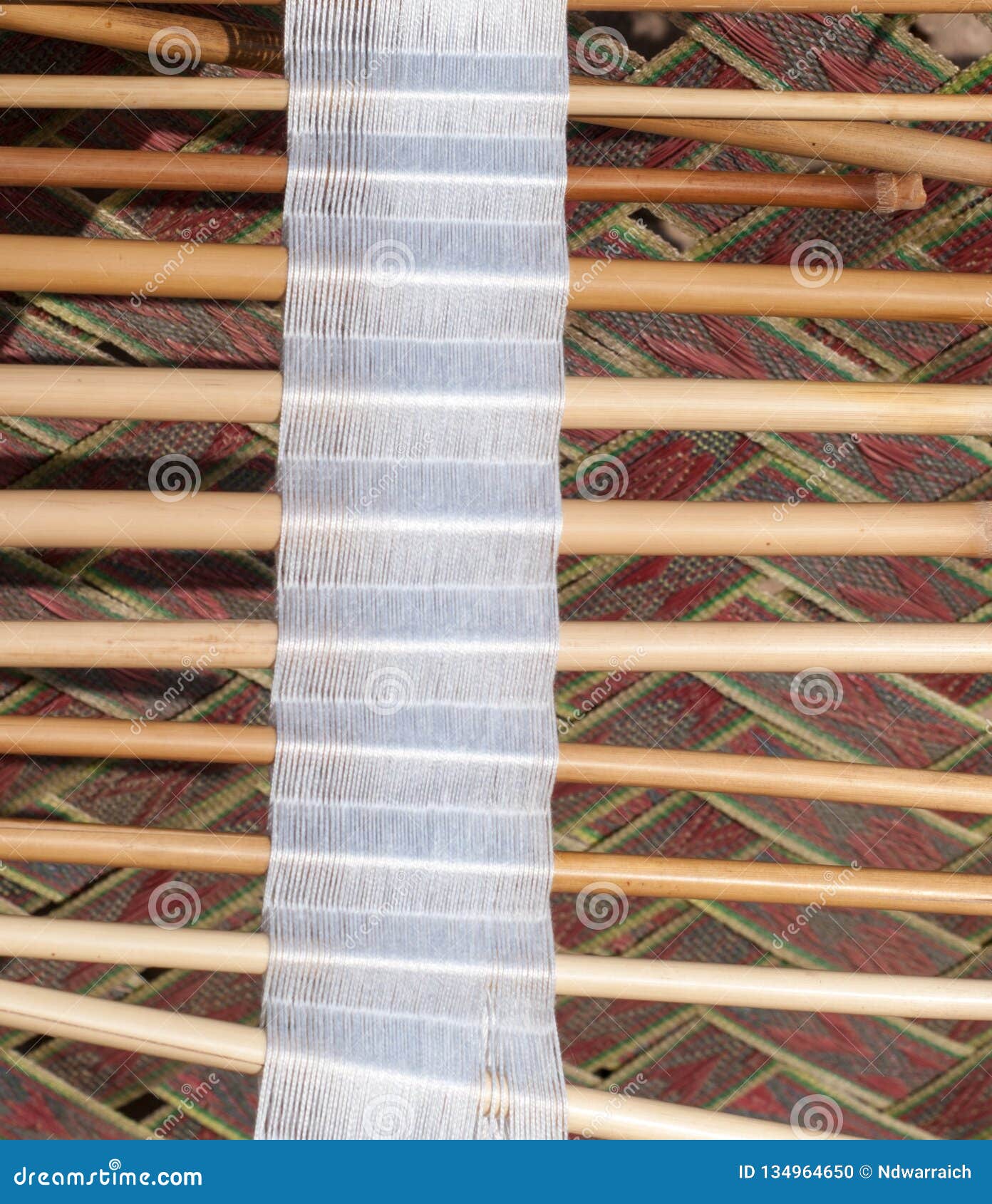 Grass Sticks and Silk Threads Stock Photo - Image of poor, native ...