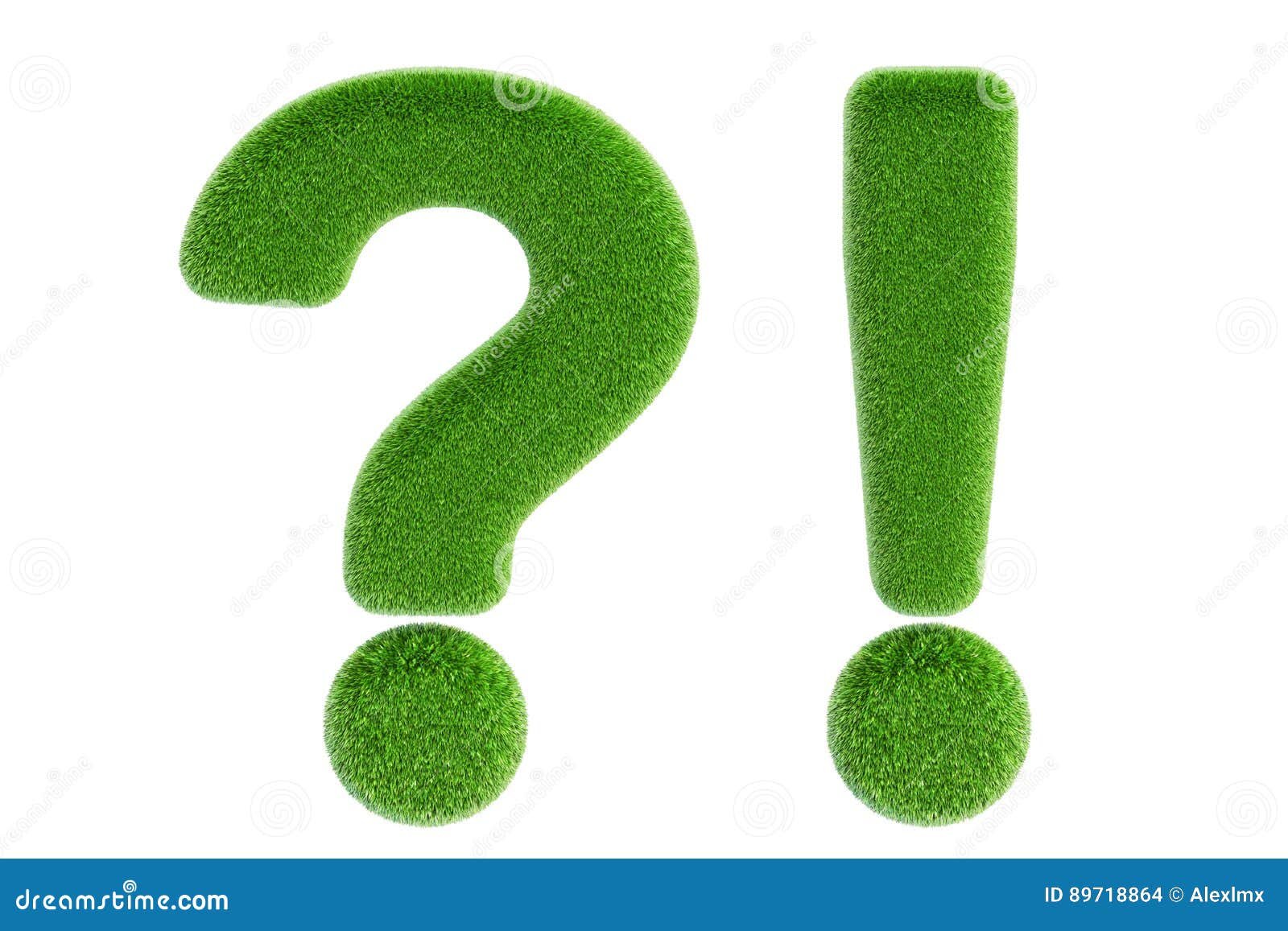 Set Of Symbols Question Mark, Exclamation Mark, Equals Made Of Leather ...