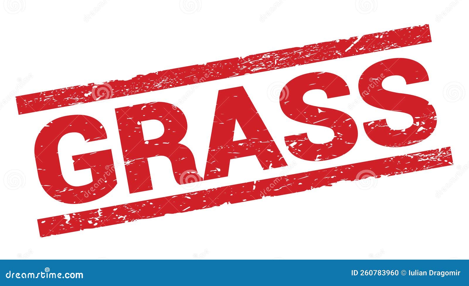 GRASS Text on Red Rectangle Stamp Sign Stock Illustration ...