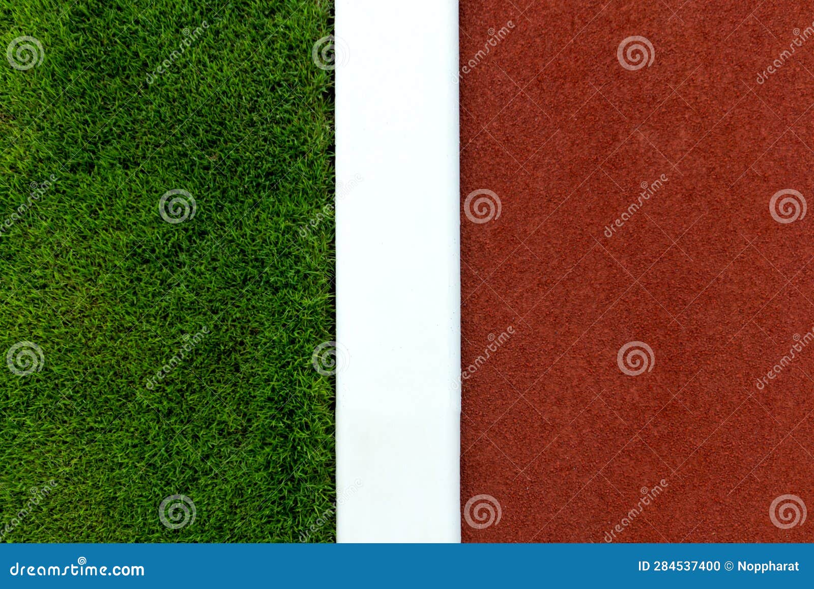 The Grass and Treadmill in the Stadium Stock Photo - Image of racetrack ...