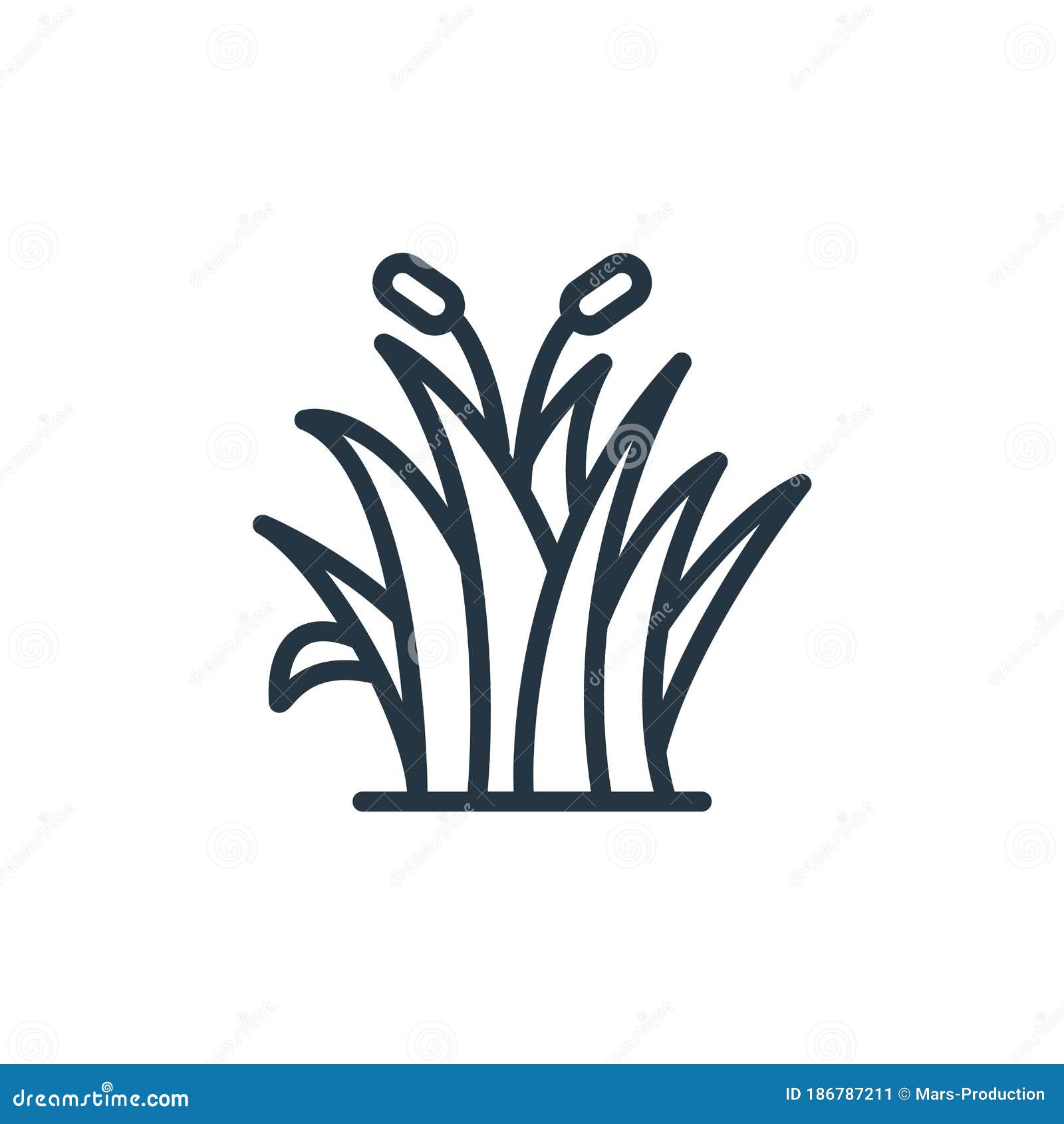 Grass Vector Icon. Grass Editable Stroke. Grass Linear Symbol for Use ...