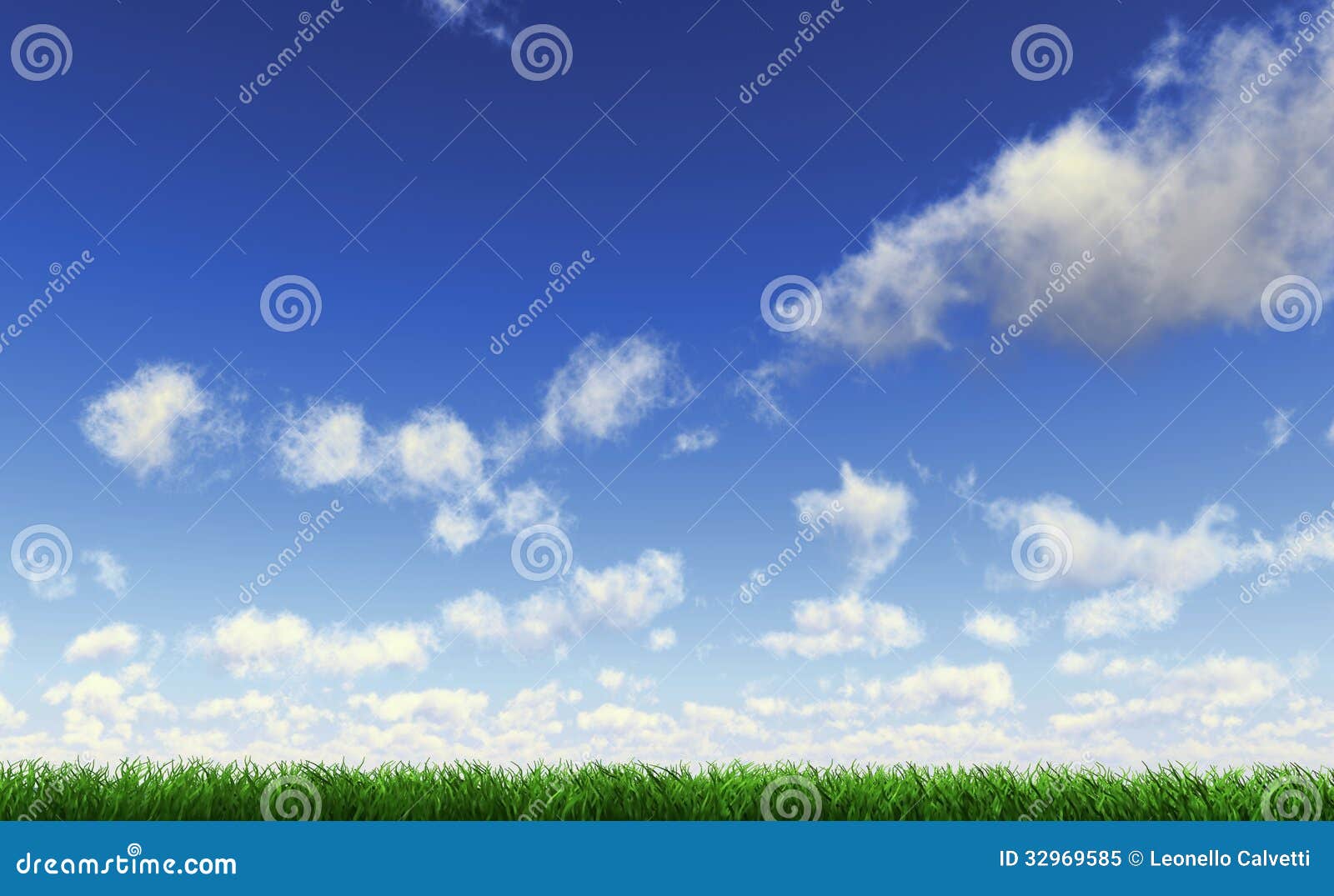 Grass Viewed from a Side at Ground Level. Stock Illustration ...