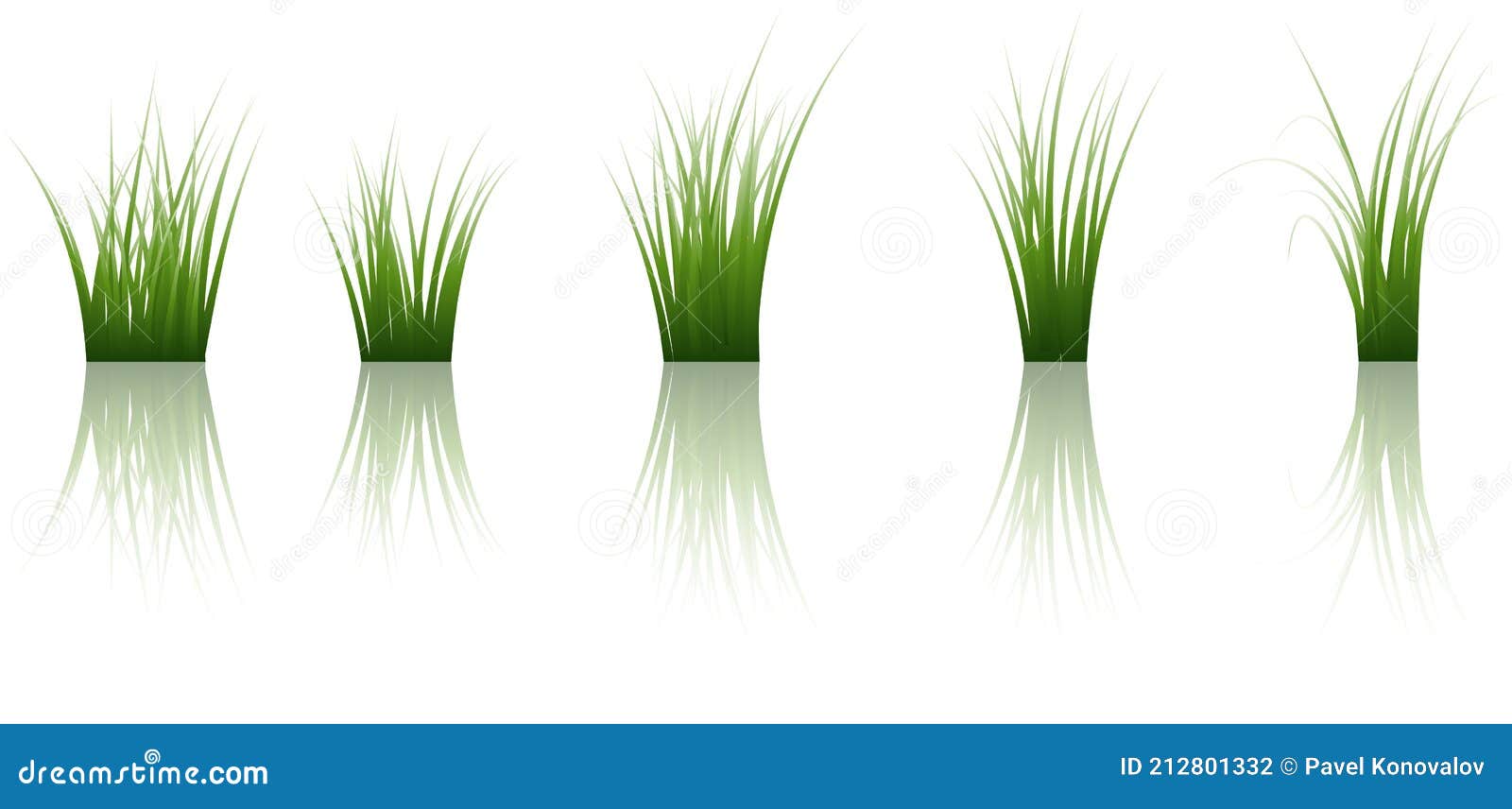 Grass on water stock vector. Illustration of abstract - 212801332