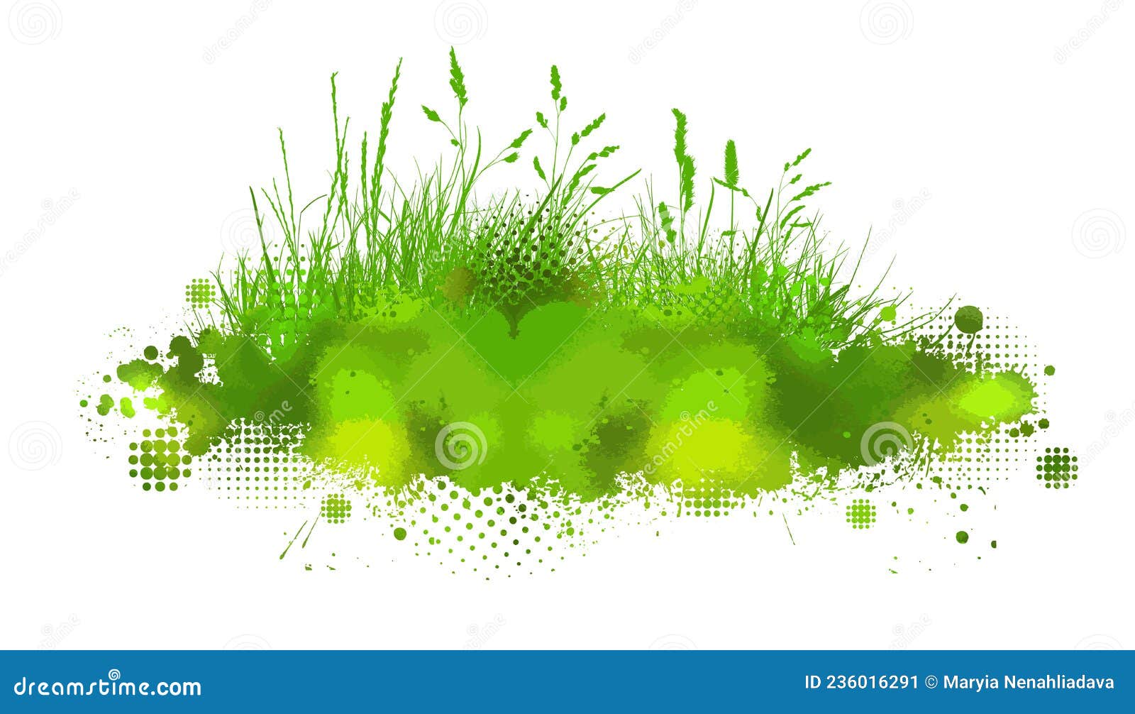 Abstraction Green Grass. Spring Background. Vector Illustration Stock ...