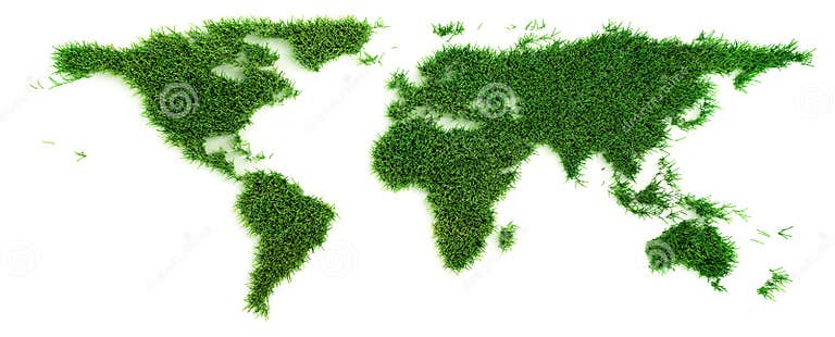 Grass world map stock illustration. Illustration of landscape - 14164067