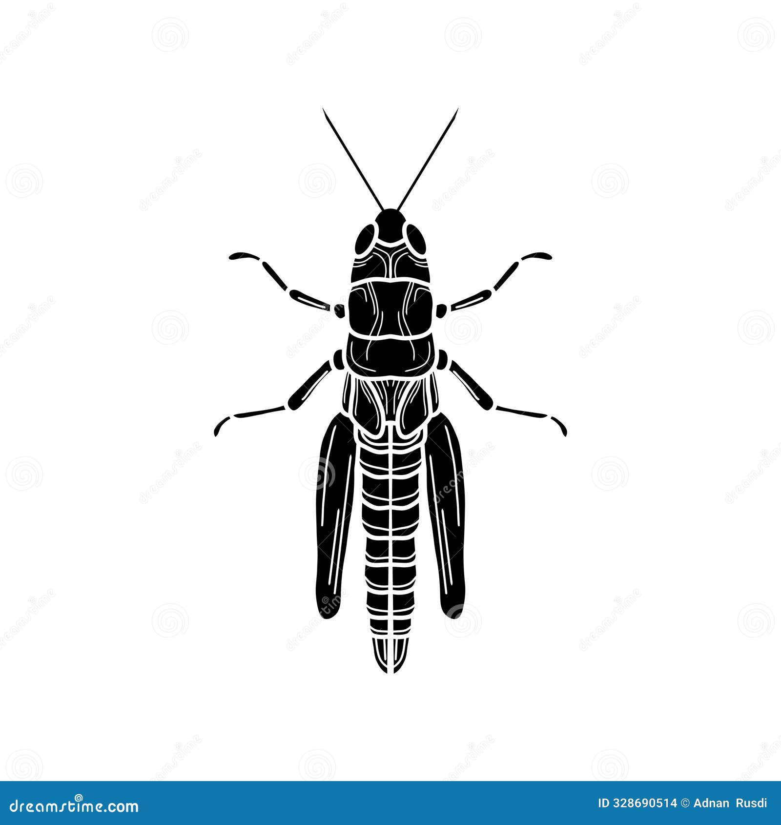 Cricket Insect Background Vector Template Royalty-Free Stock ...