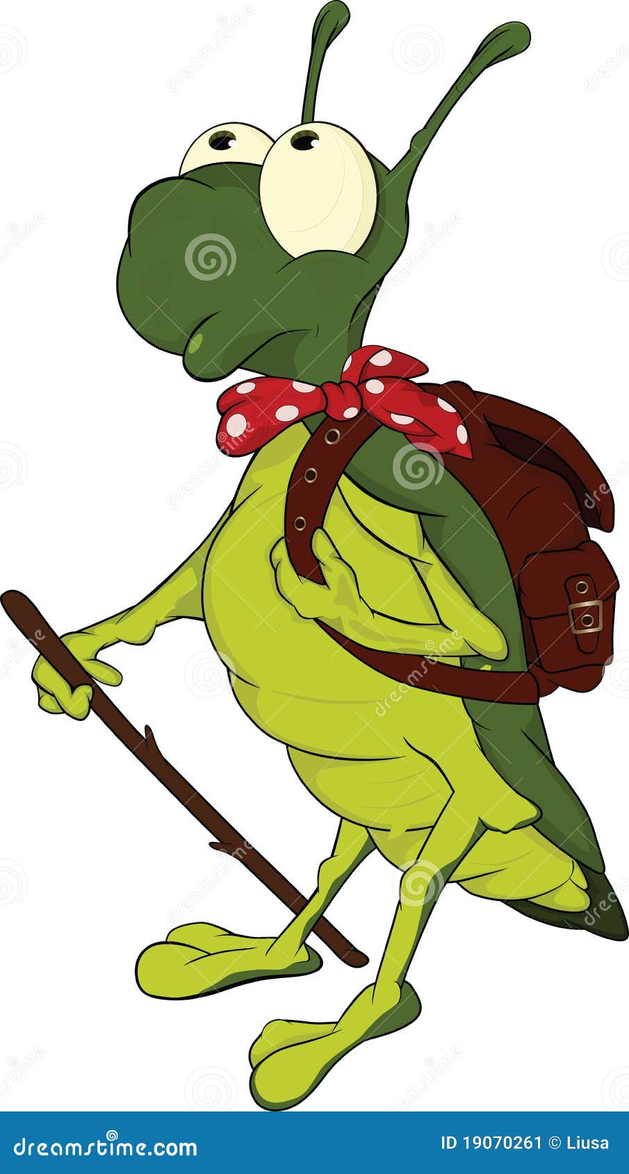 Grasshopper .Cartoon stock vector. Illustration of giant - 19070261