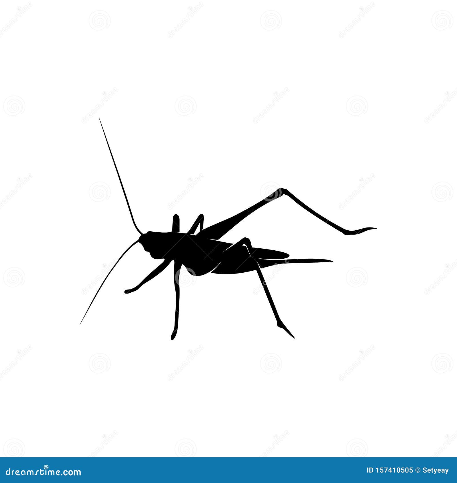 Grasshopper Logo Design Vector Illustration. Grasshopper Design ...