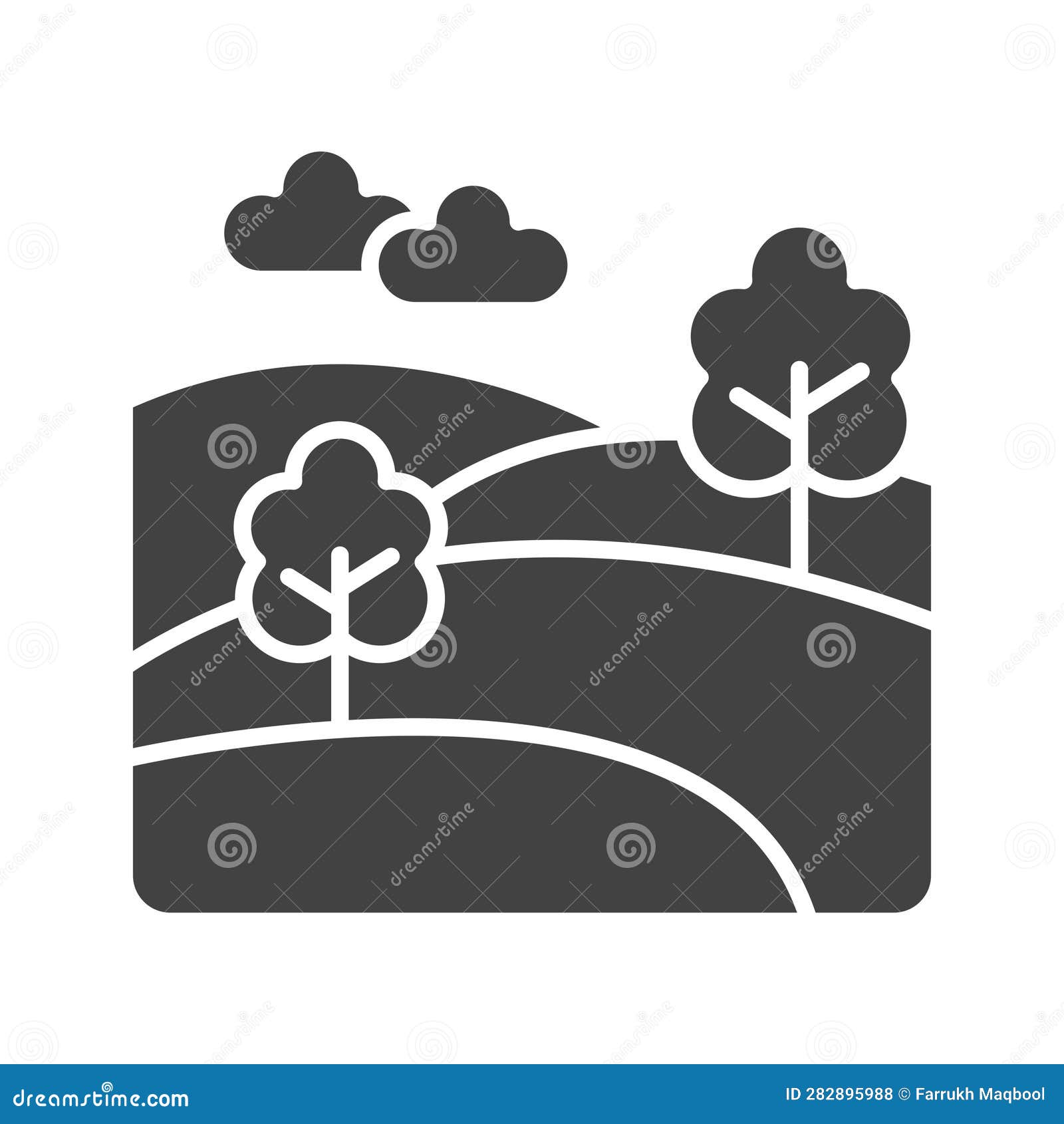 Grasslands Icon Image. stock vector. Illustration of grasslands - 282895988