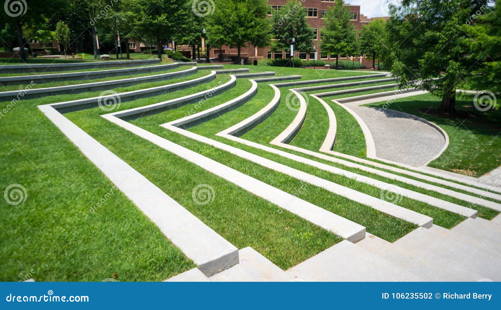 Grassy Amphitheatre stock photo. Image of grass, knoxville - 106235502