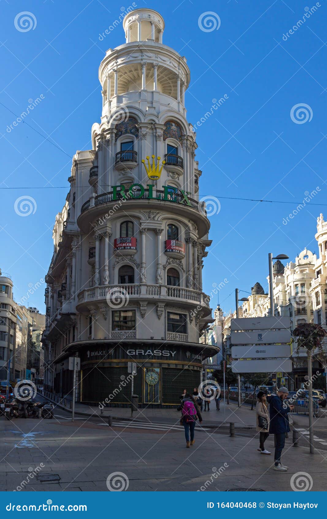 The Grassy Clock and Watch Museum in City of Madrid Editorial Stock ...