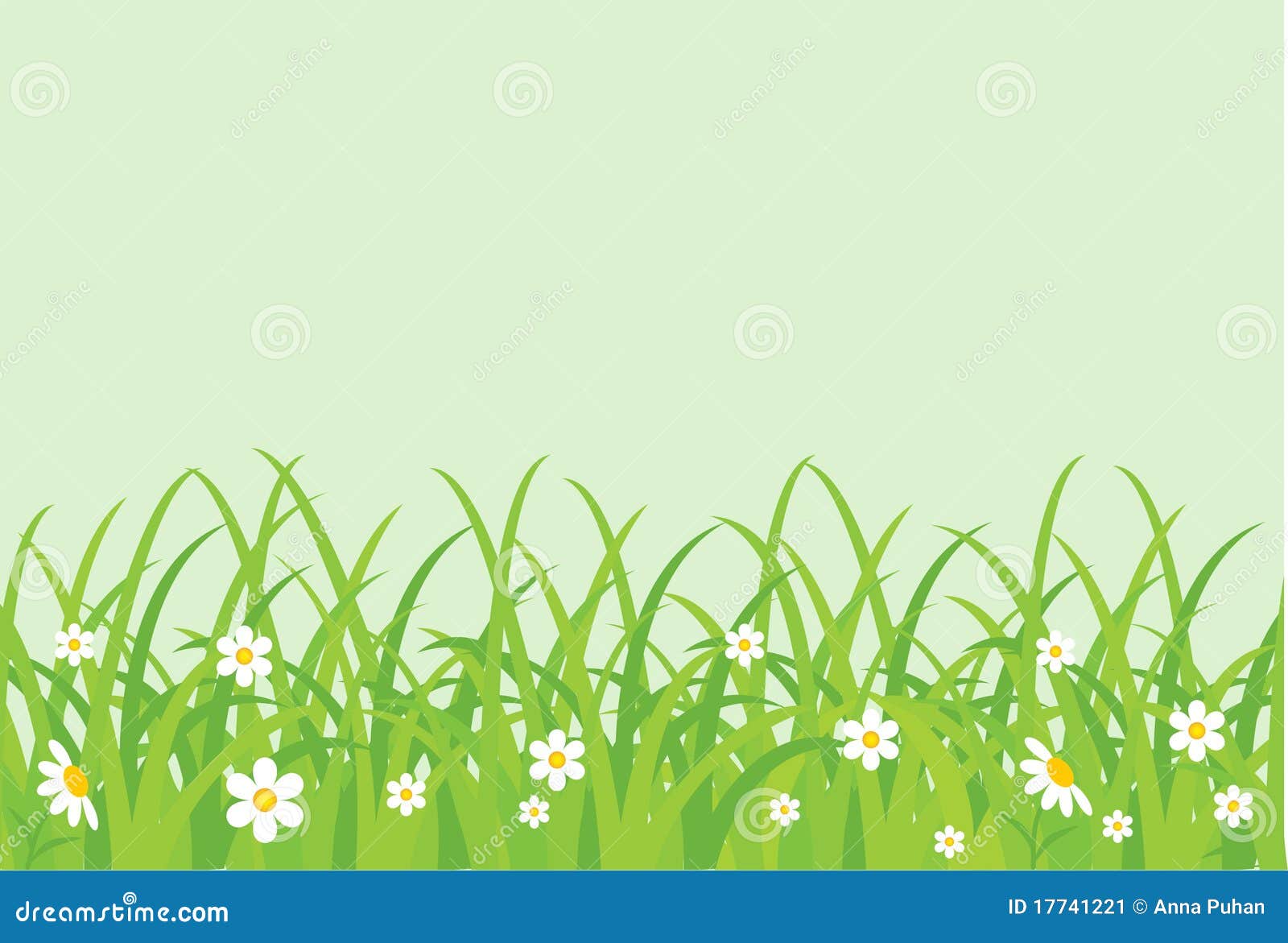 Grassy field. stock vector. Illustration of growth, floral - 17741221