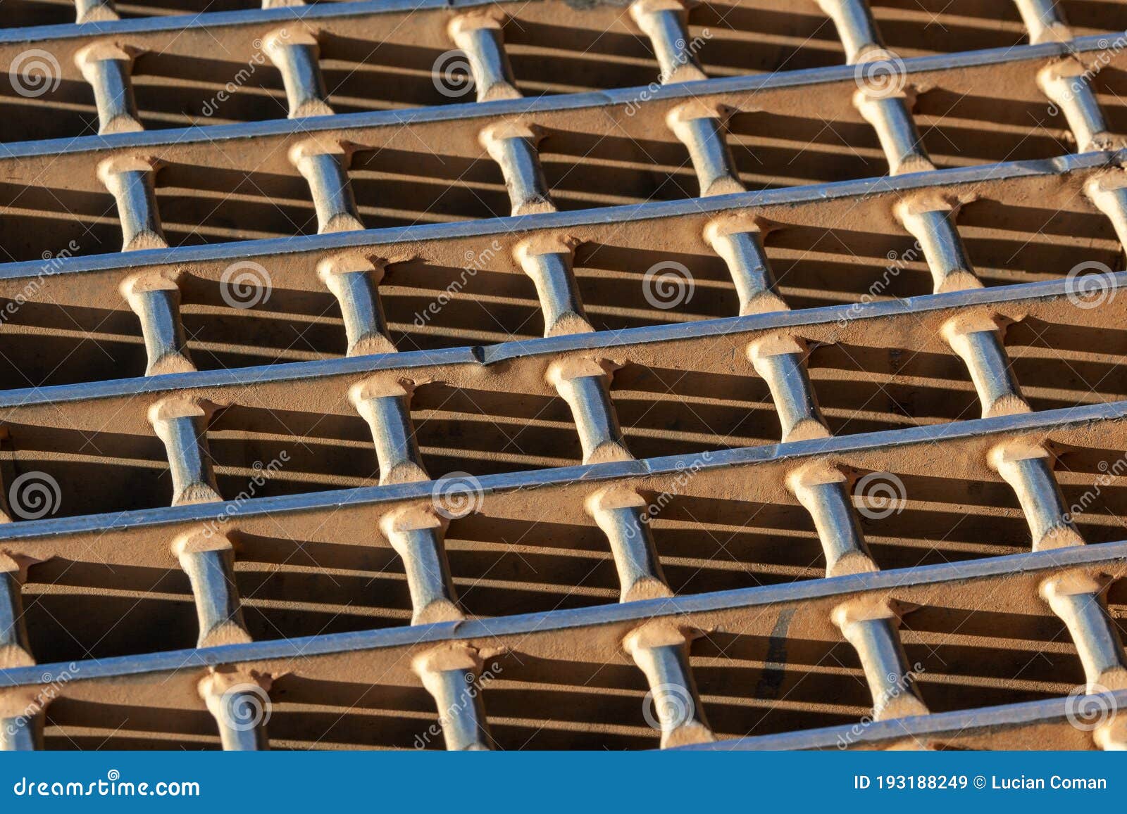 Grate pattern stock image. Image of metal, object, sewer - 193188249