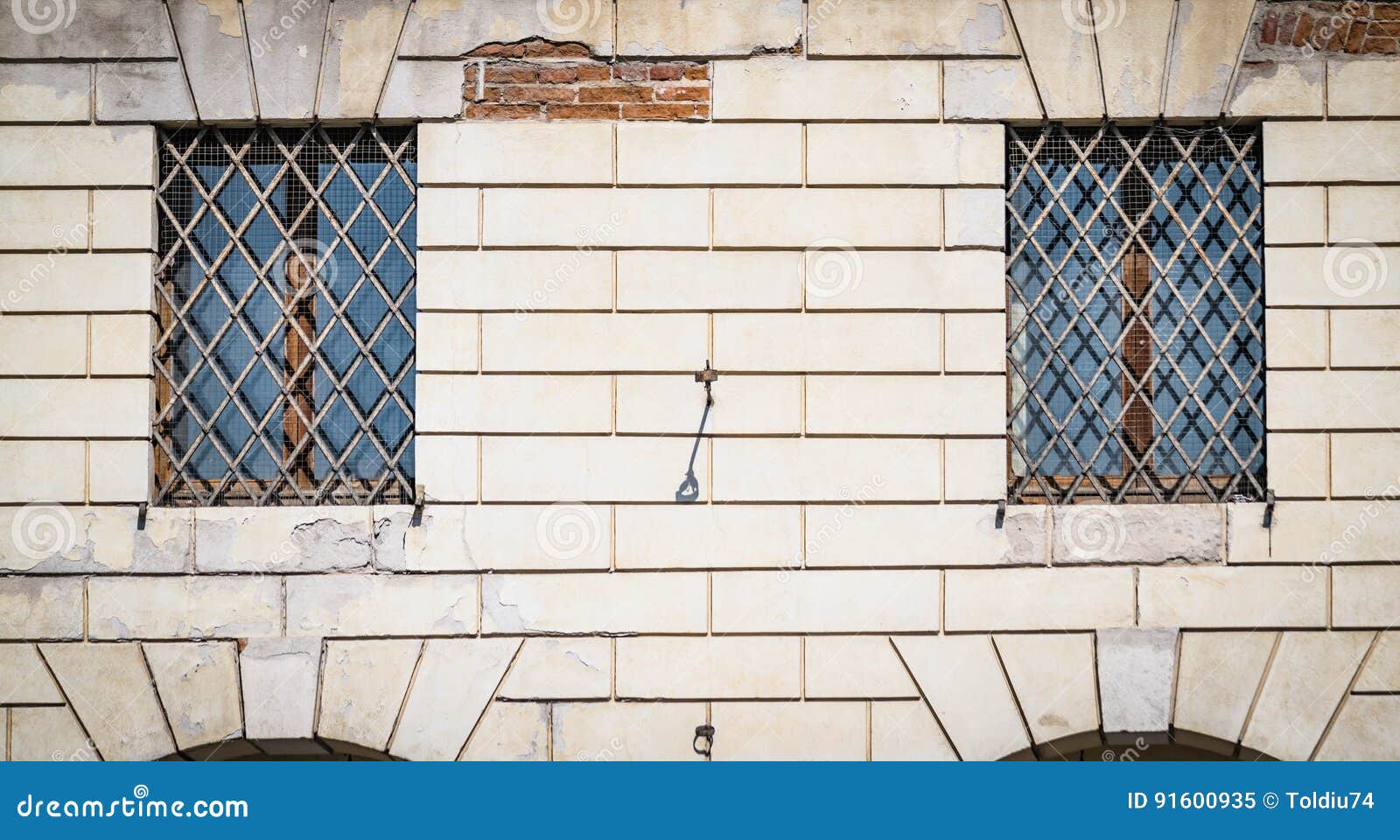 Grate of a Window of an Ancient Italian Monastery. Stock Image - Image ...