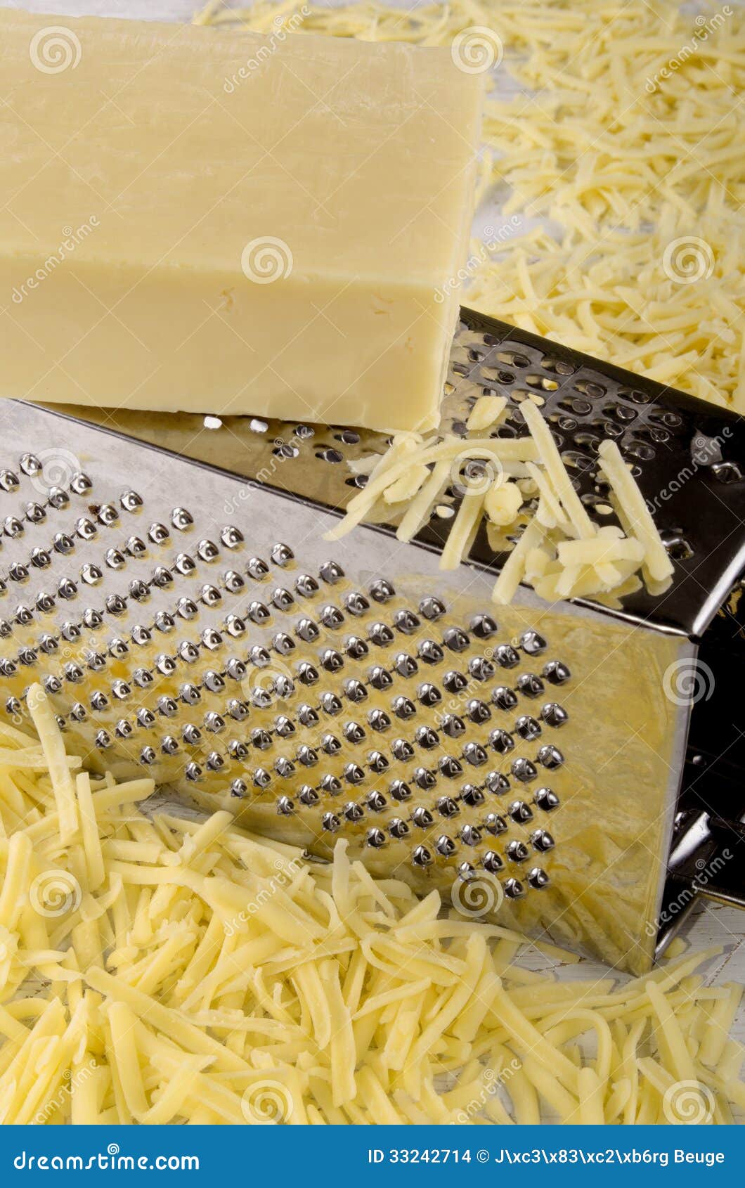 Grated cheddar cheese stock photo. Image of equipment - 33242714