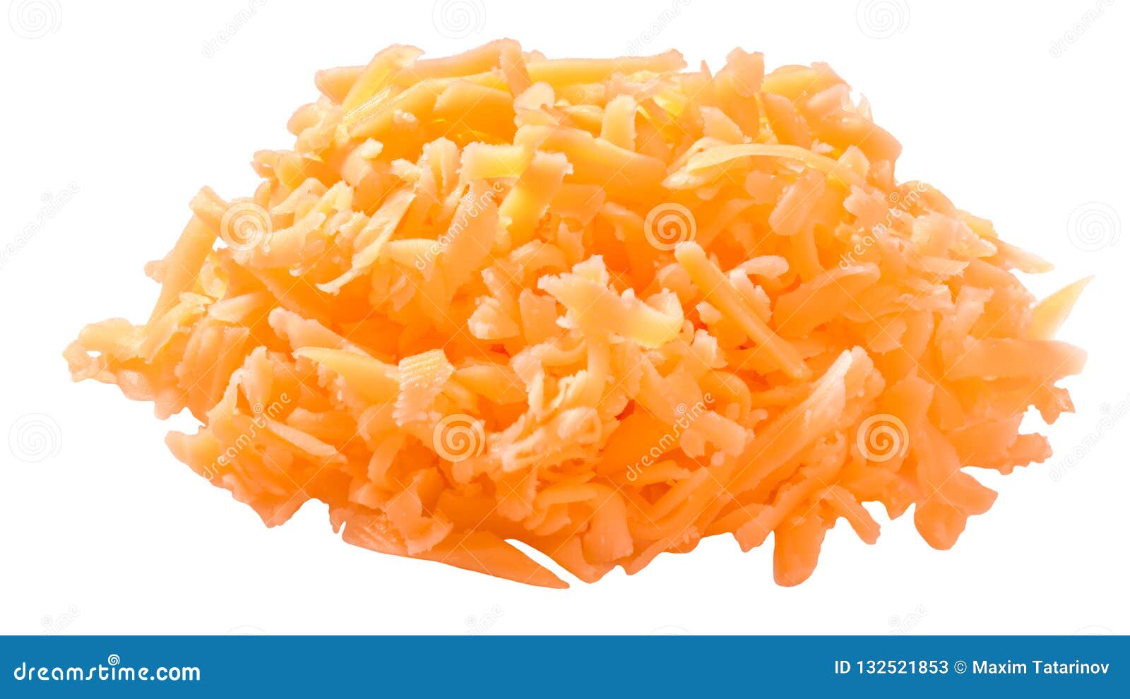 Grated Cheddar Cheese Pile, Paths Stock Image - Image of shadowless ...