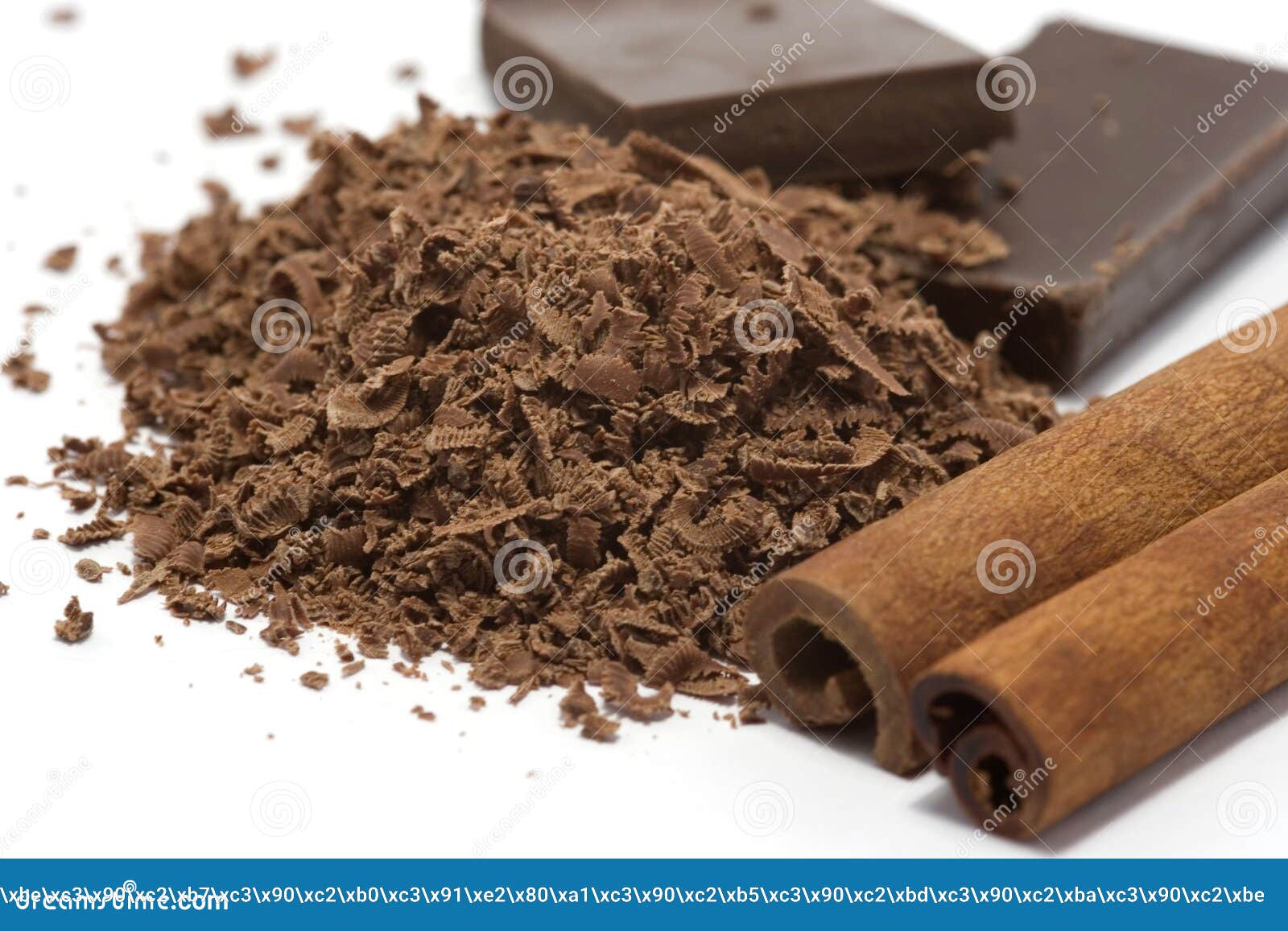 Grated Chocolate with Spices Stock Photo - Image of cinnamon, magnesium ...