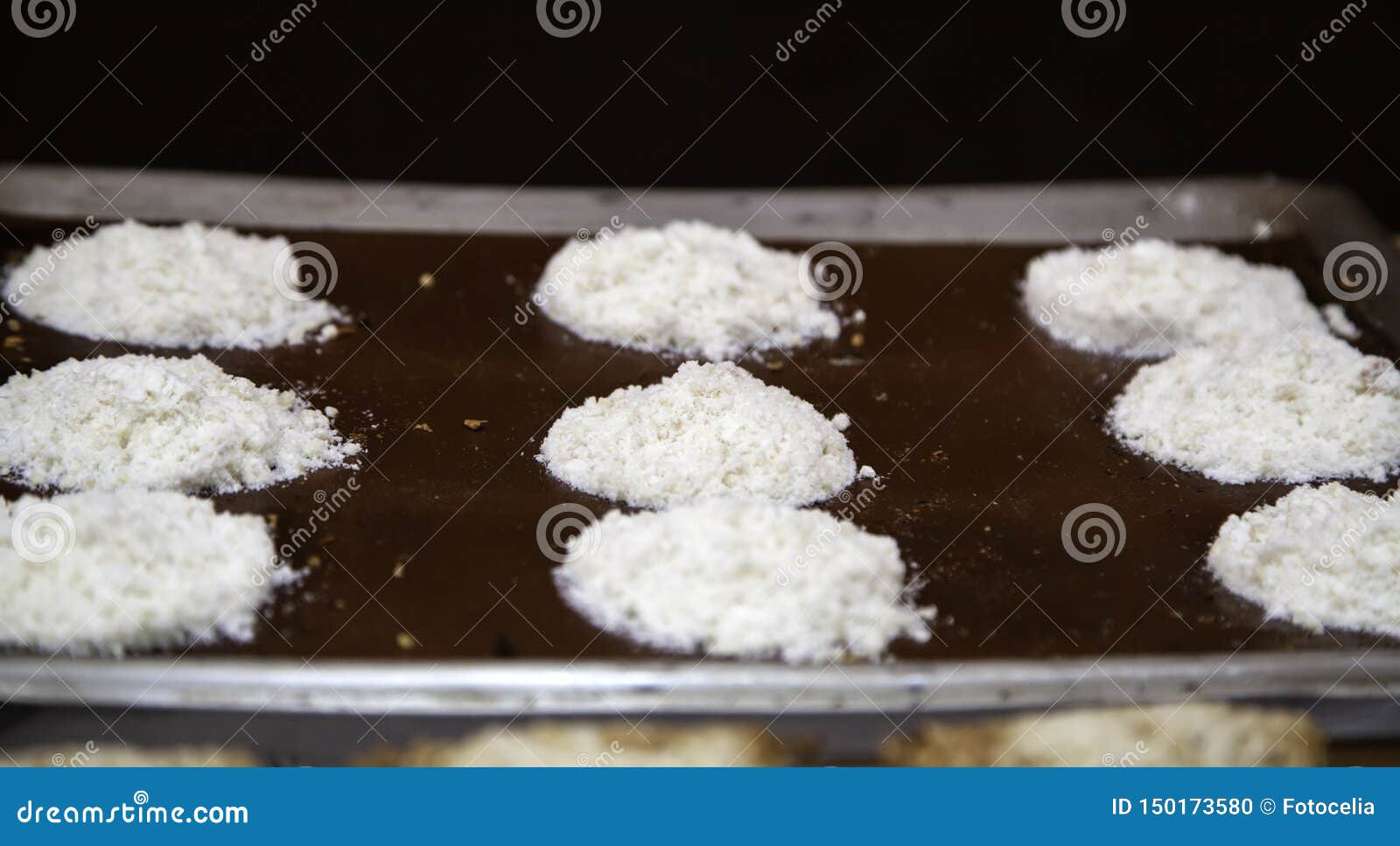 Grated coconut pastry stock photo. Image of candy, diet - 150173580