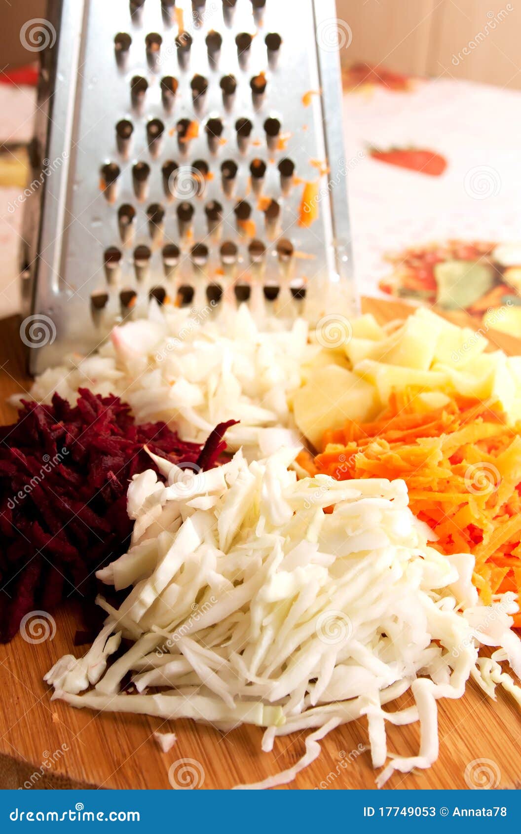 Grated fresh vegetables stock image. Image of nutrition - 17749053