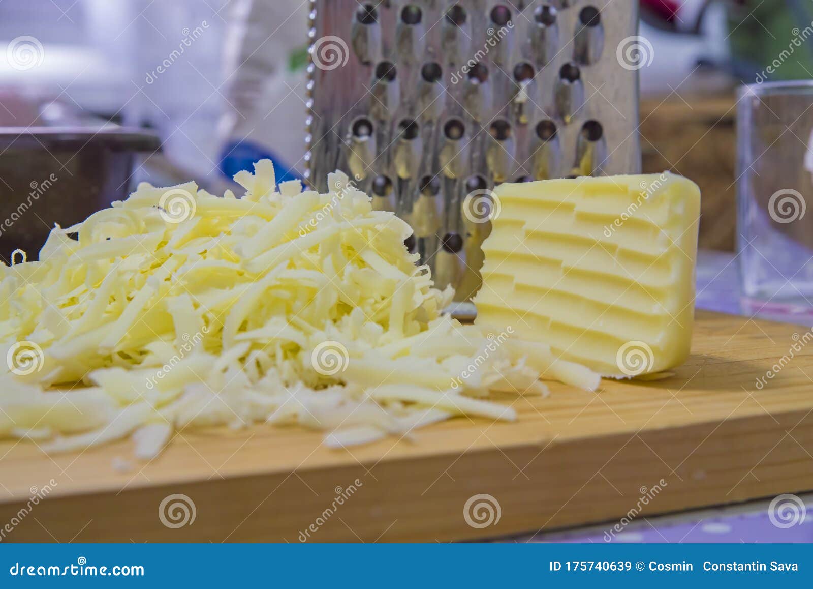 Grated hard cheese stock image. Image of food, french - 175740639