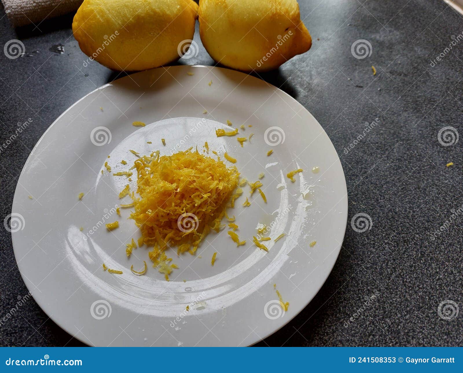 Grated Lemon Rind for Baking Stock Image - Image of snack, produce ...