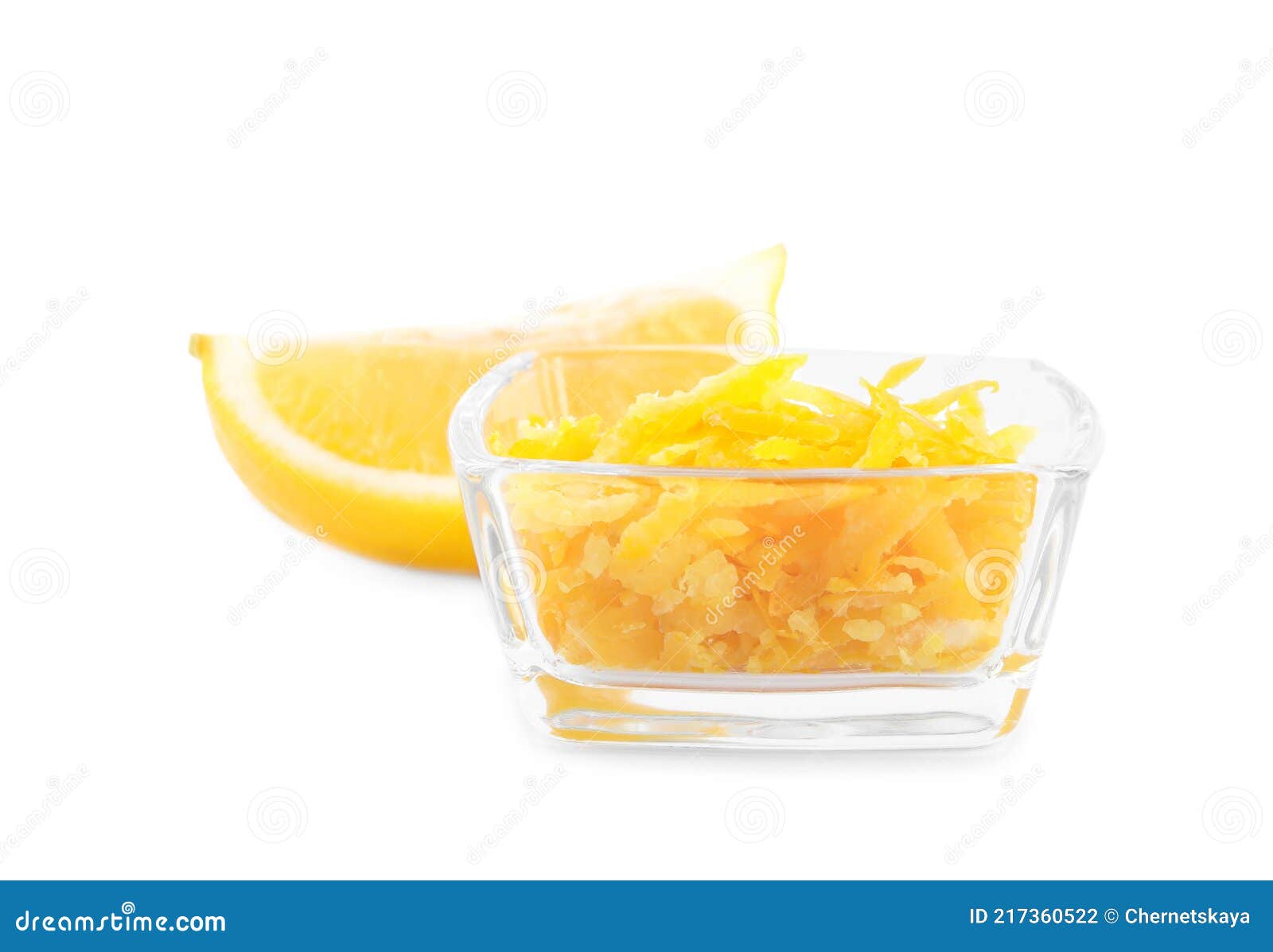 Grated Lemon Zest and Fresh Fruit on White Background Stock Photo ...