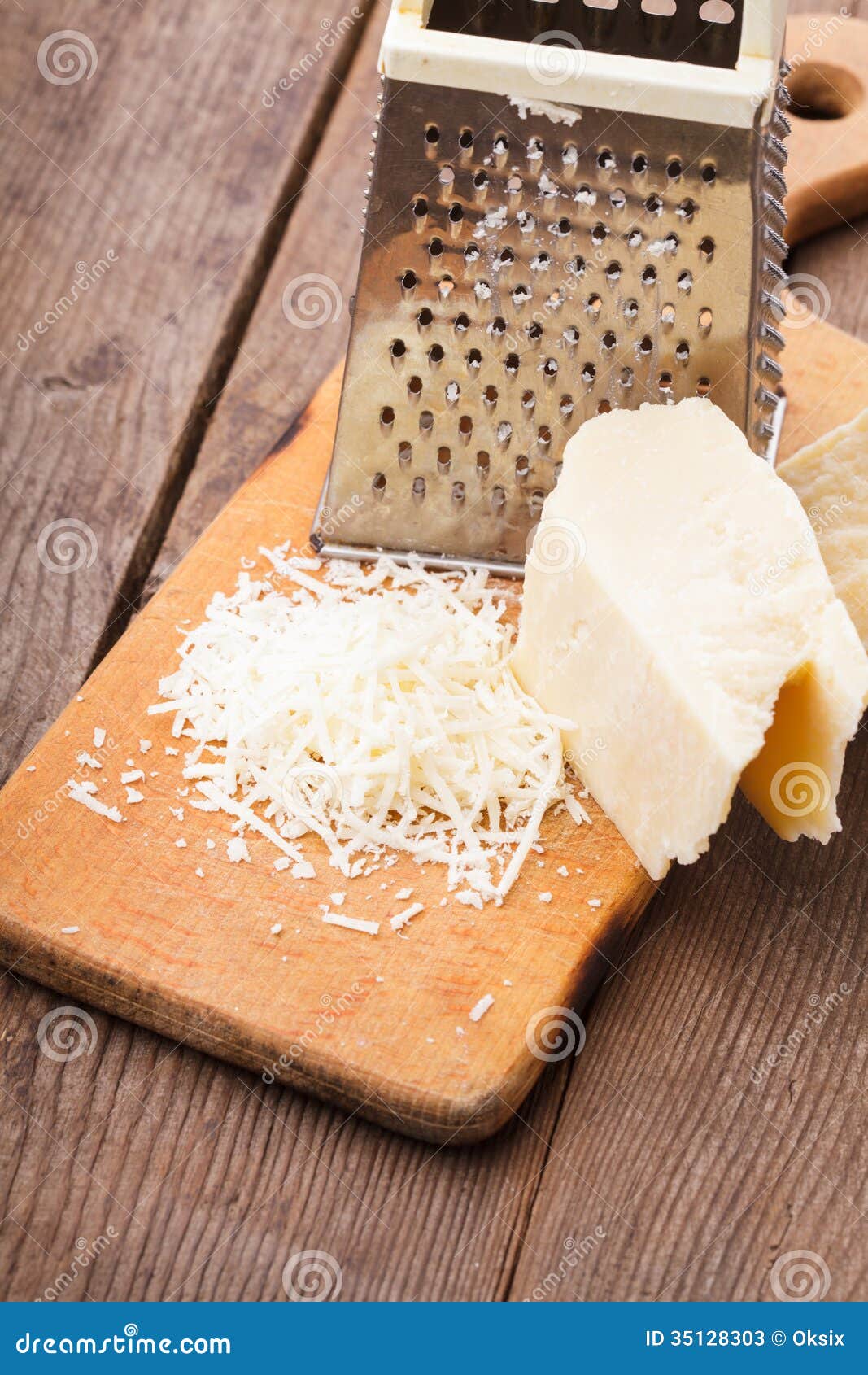Grated Parmesan cheese stock image. Image of preparation - 35128303