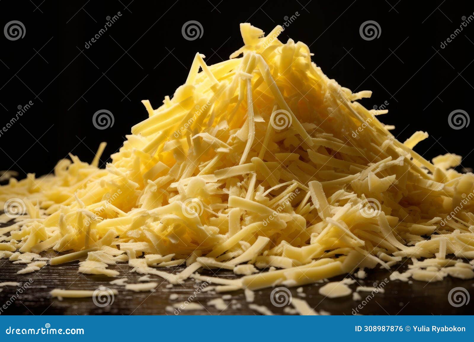 Grated Shredded Cheese. Generate Ai Stock Photography | CartoonDealer ...