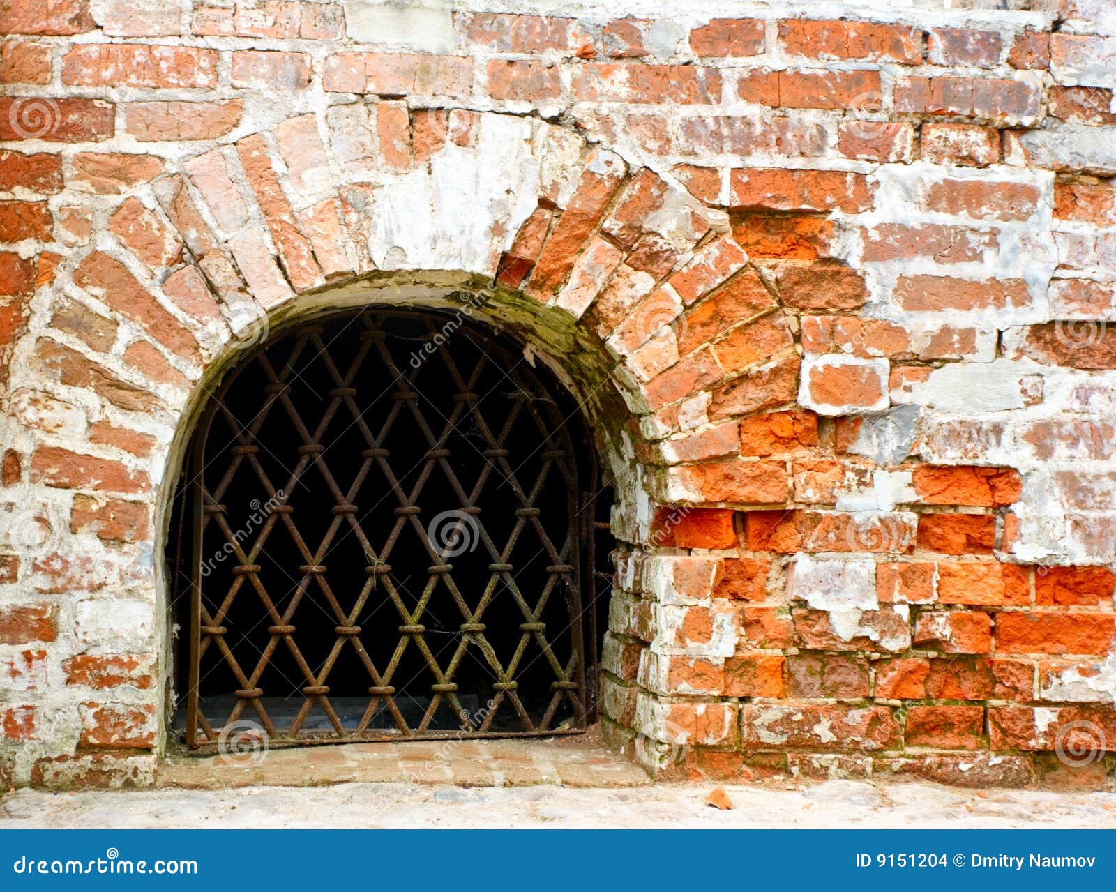 Grated window stock photo. Image of stone, front, stucco - 9151204