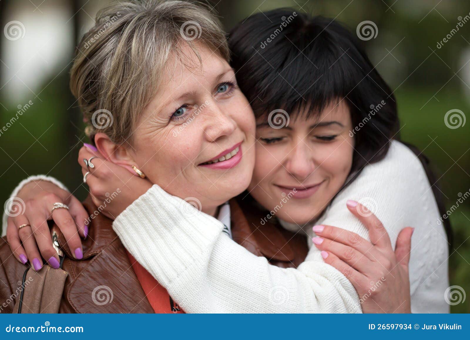 The grateful daughter stock photo. Image of mother, meeting - 26597934
