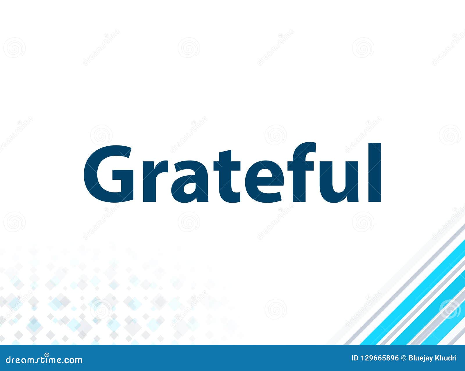 Grateful Modern Flat Design Blue Abstract Background Stock Illustration ...