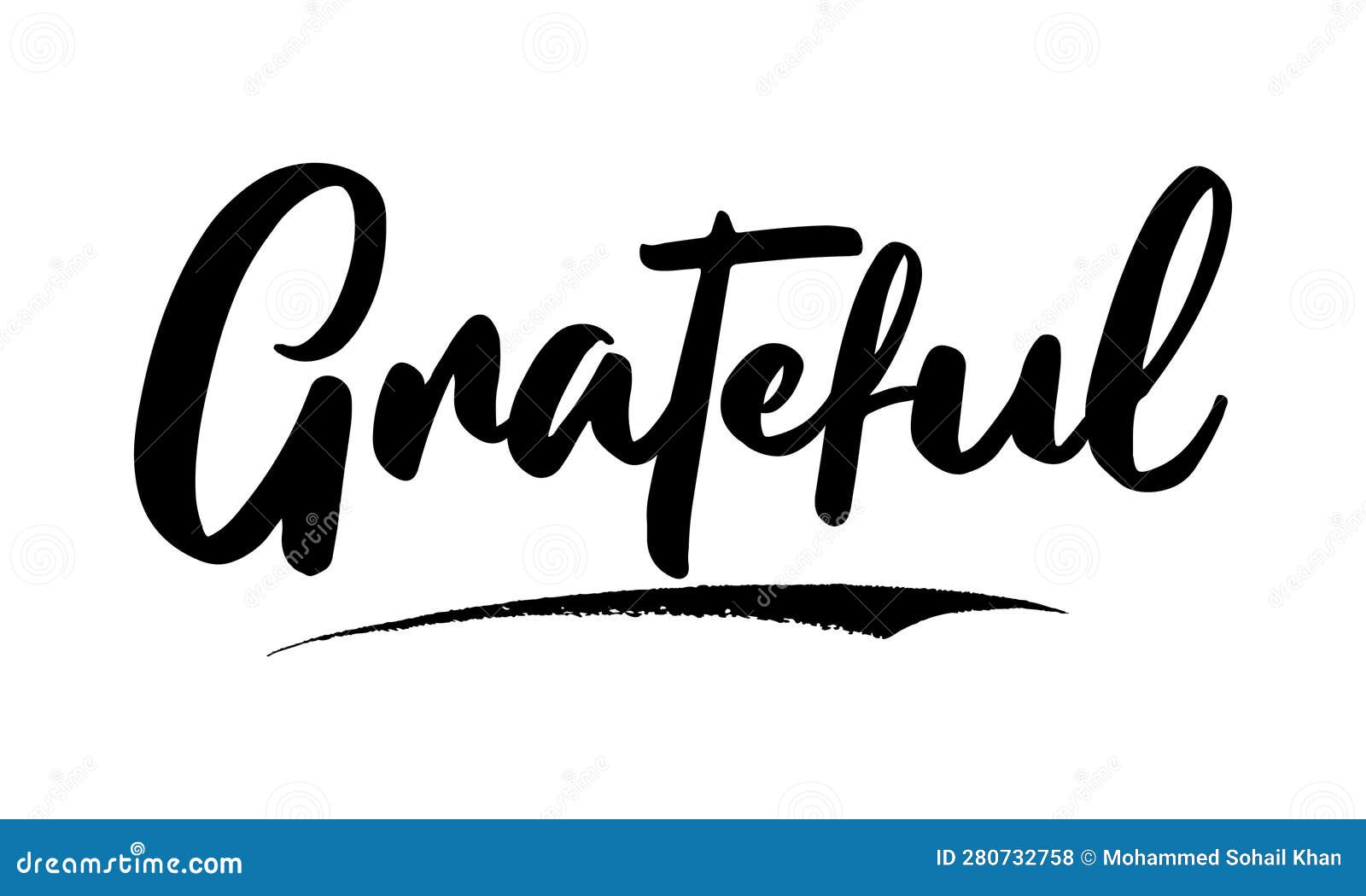 Grateful Typography Lettering Text Vector Design Quote Stock Vector ...