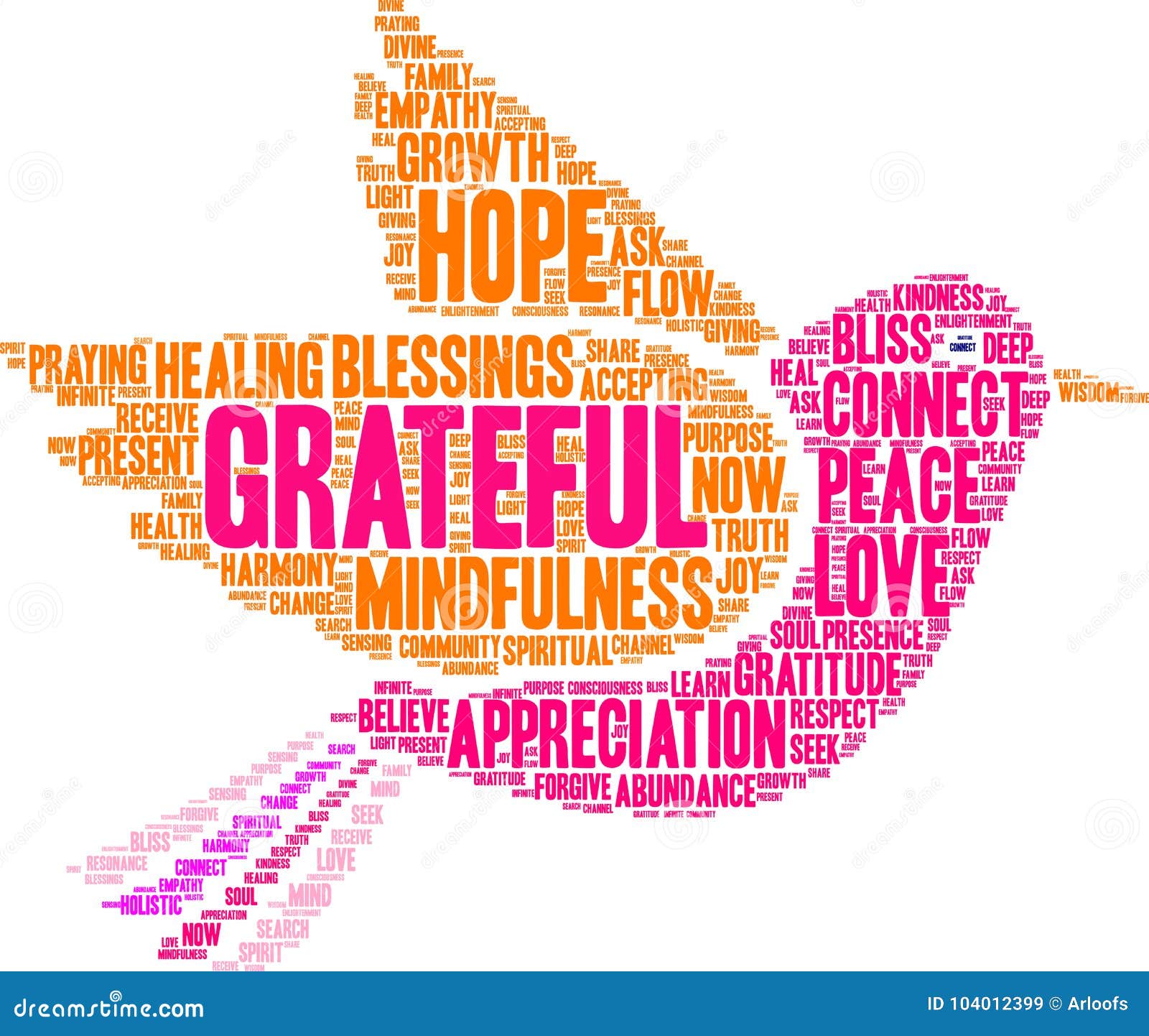Grateful Word Cloud stock vector. Illustration of thankful - 104012399