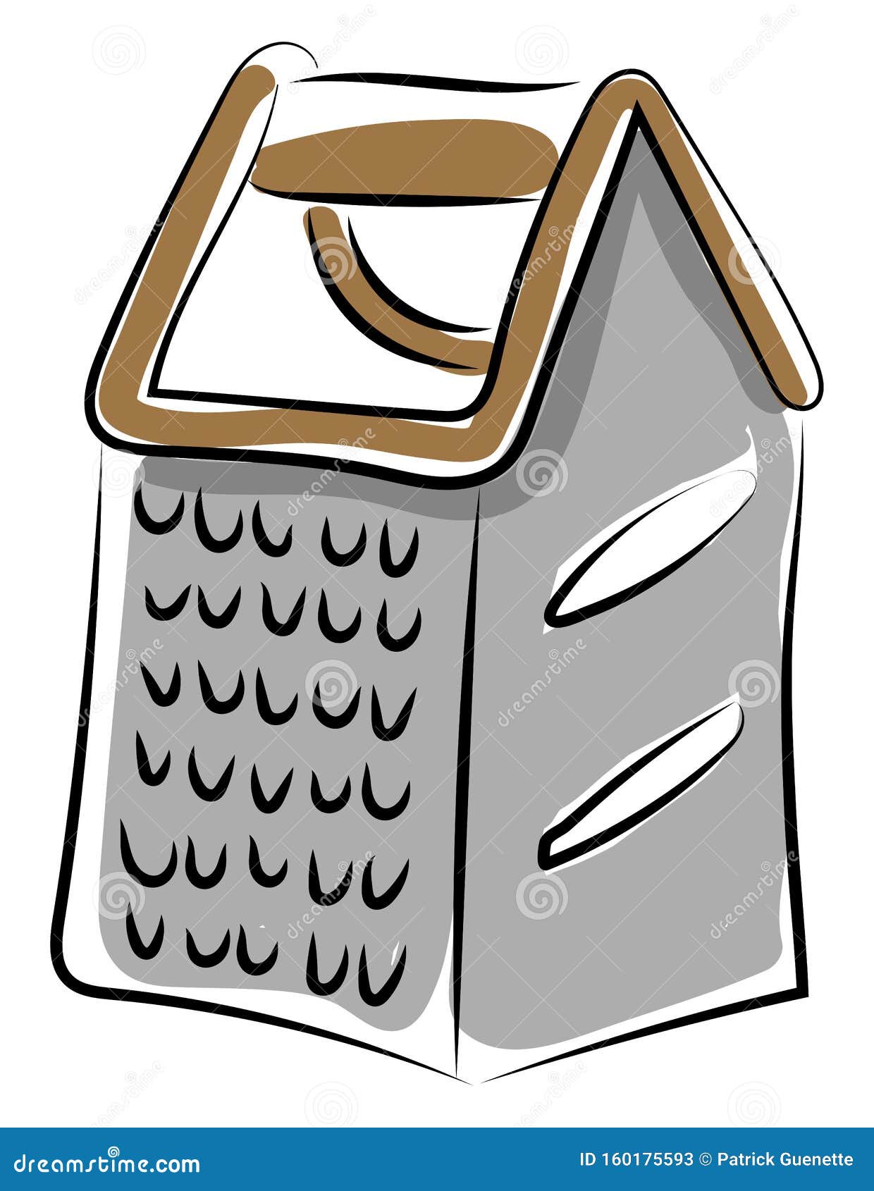 Grater Drawing, Illustration, Vector Stock Vector - Illustration of ...