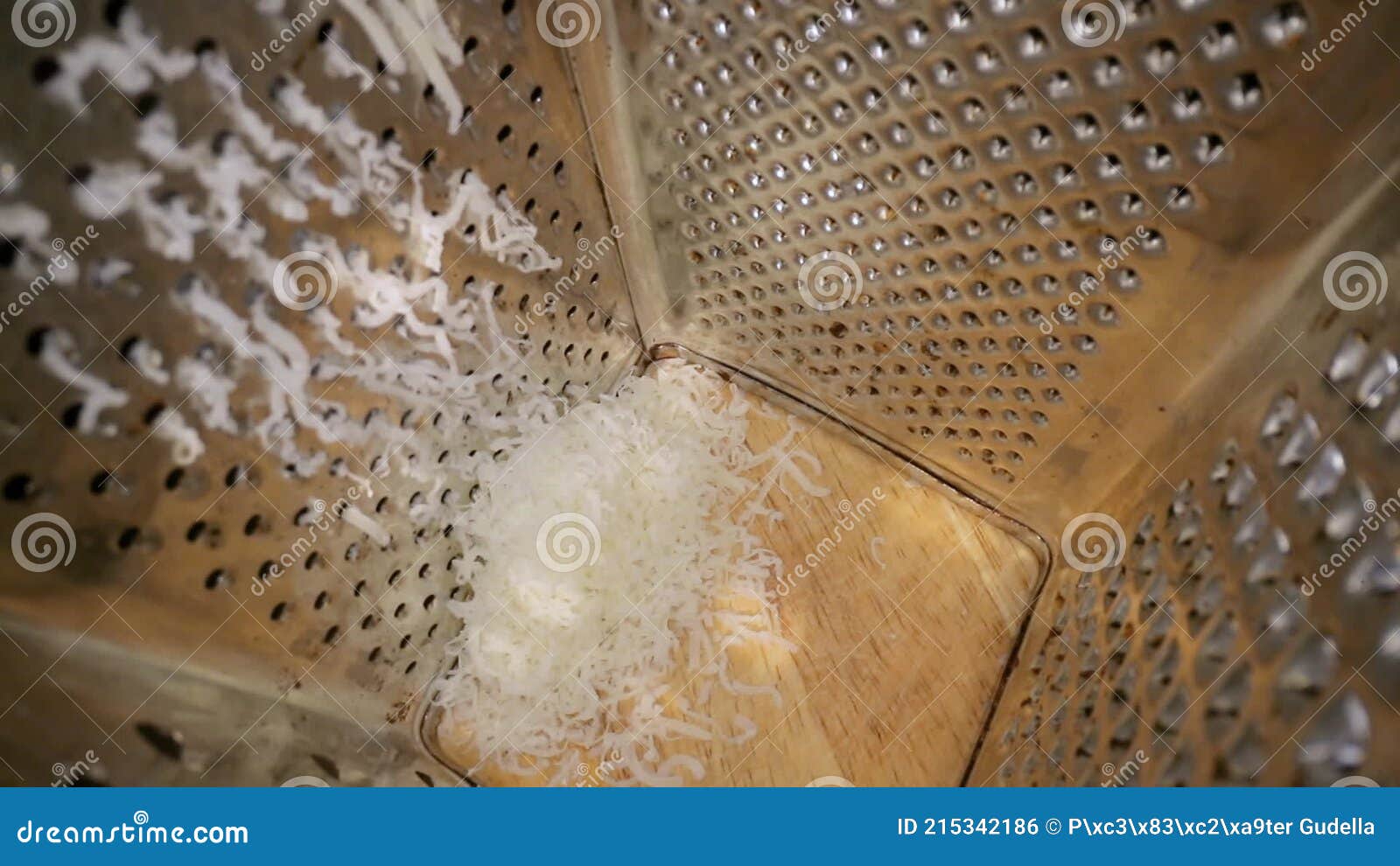 Grating Cheese Perspective from Inside the Grater Stock Footage - Video ...